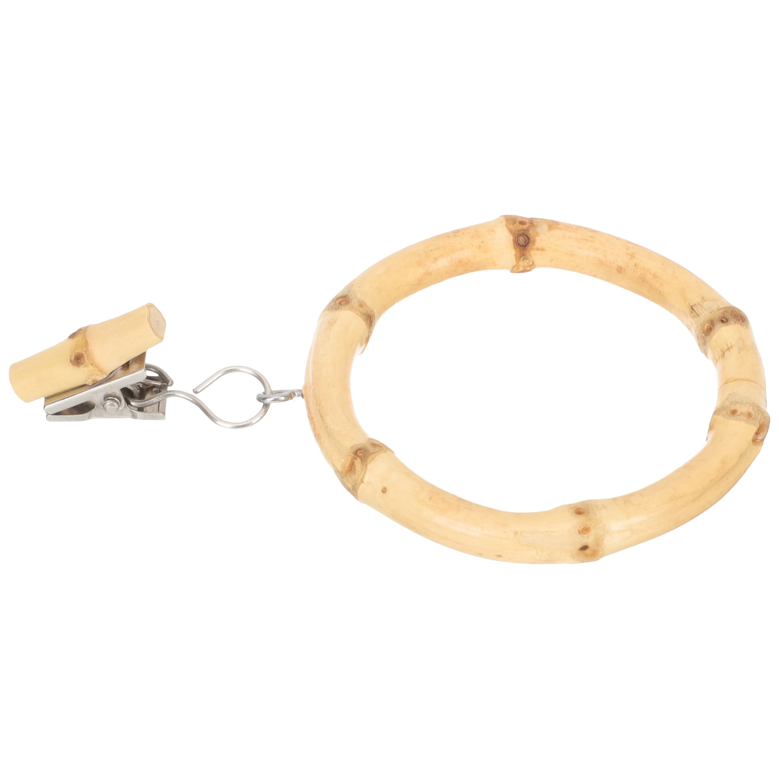 FELTECHELECTR Bamboo Drapery Rod Rings 1Set - Walmart.com