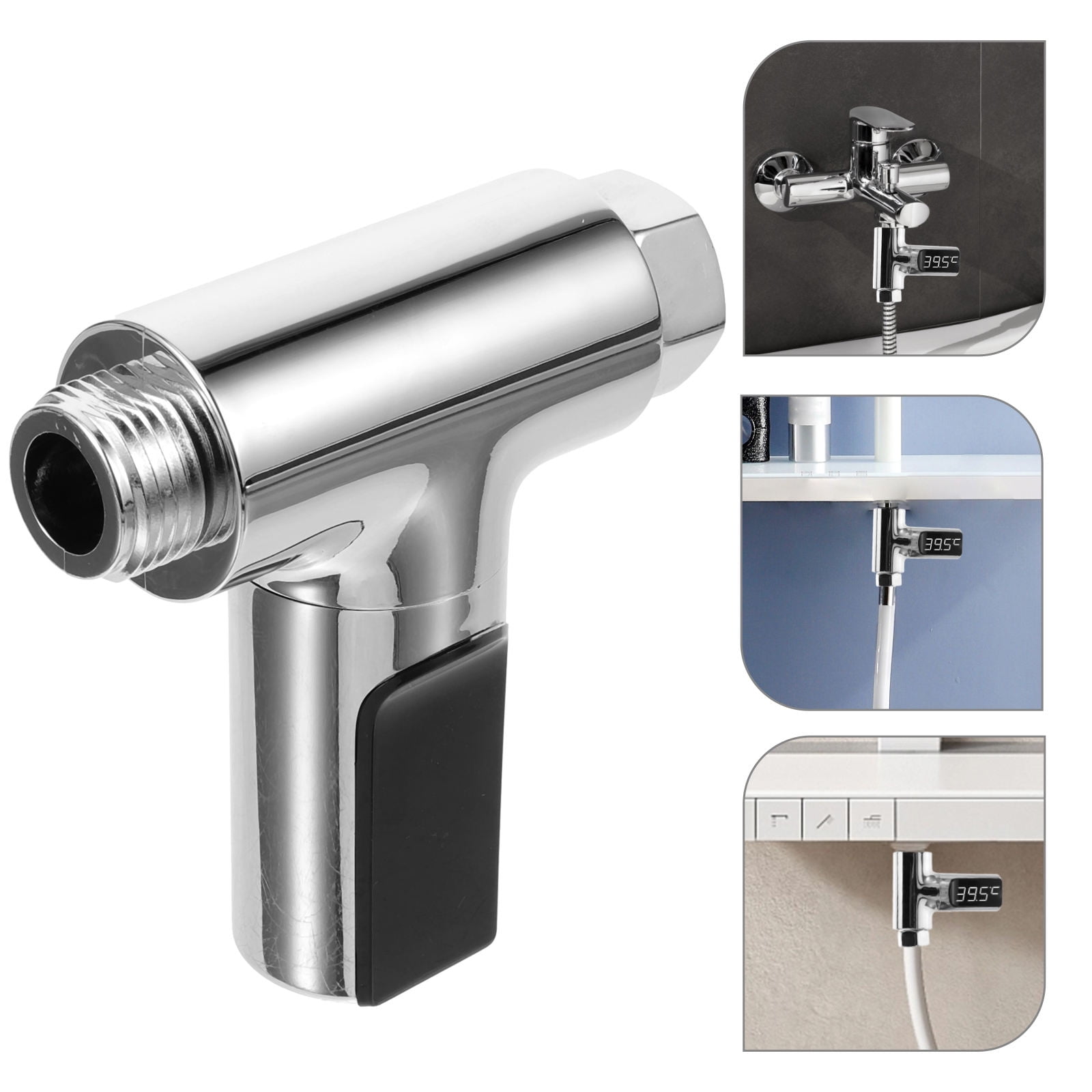 FELTECHELECTR Silver Led Digital Shower Thermometer For Shower ...