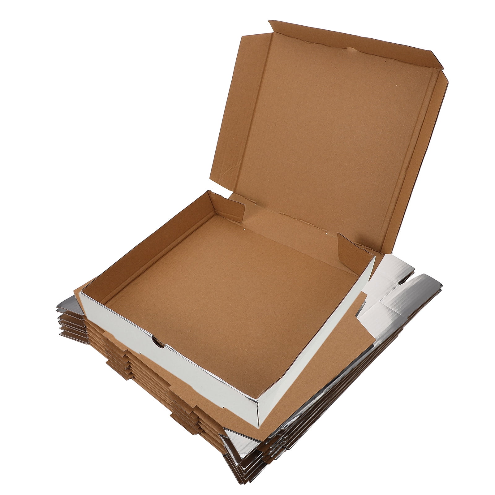 FELTECHELECTR Sturdy Kraft Paper Pizza Boxes for Storage Use ...