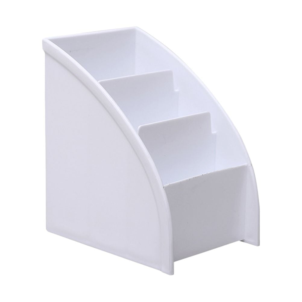 FELTECHELECTR Trapezoidal Shape White Desk Storage Container Box 1Pack ...