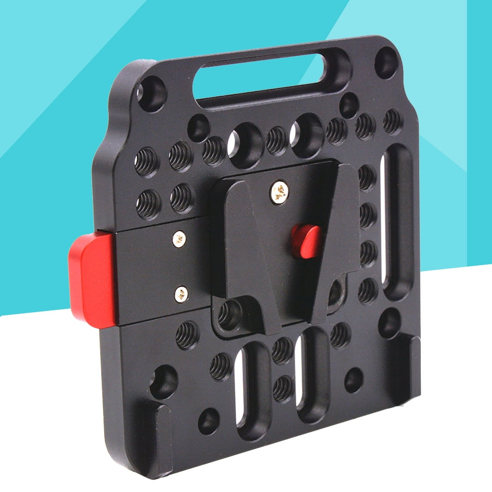 FELTECHELECTR Tripod Camera Mount Plate 1Pack Black Aluminum Quick ...
