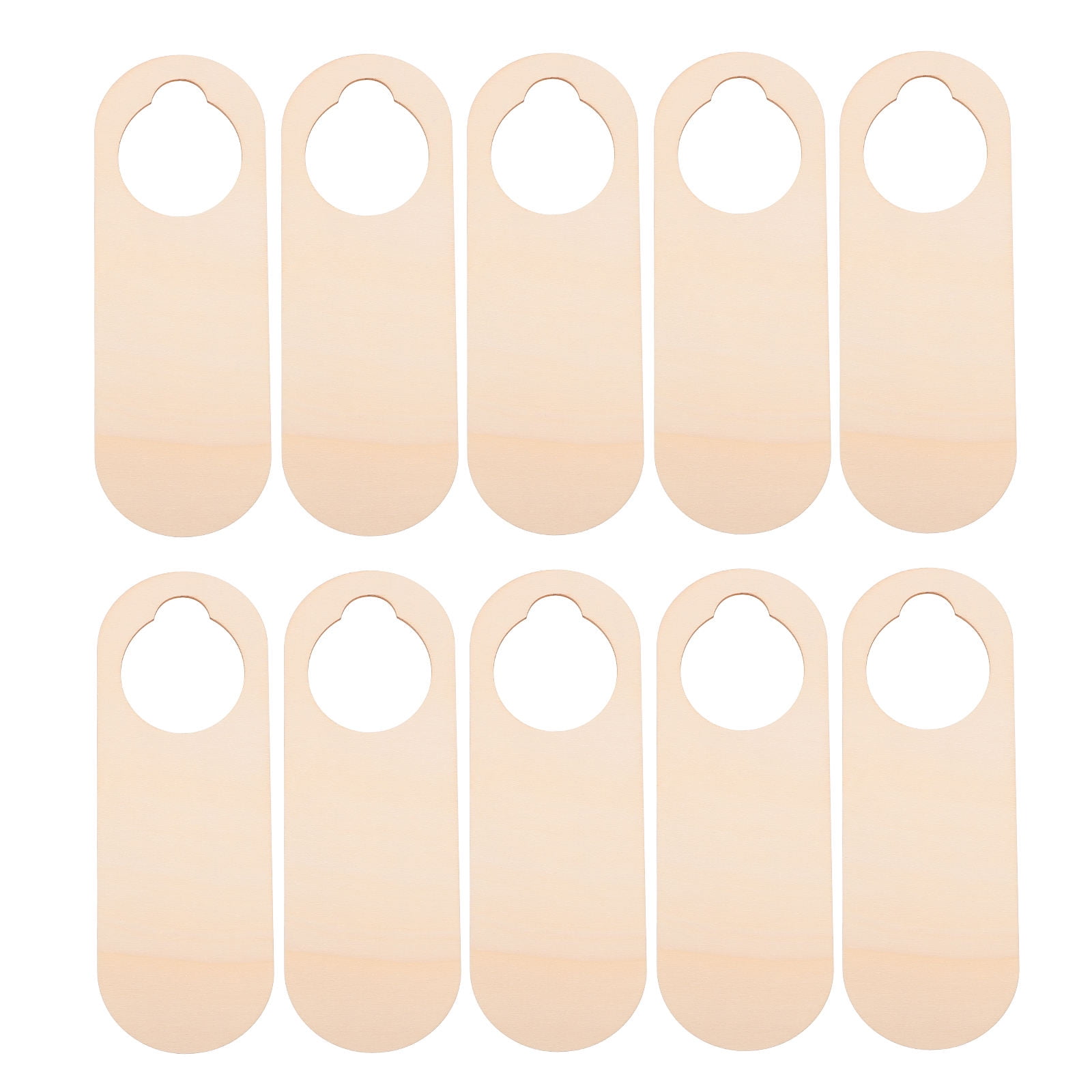 FELTECHELECTR Warning Signs 10Pcs Khaki Doorknob Sign Boards ...