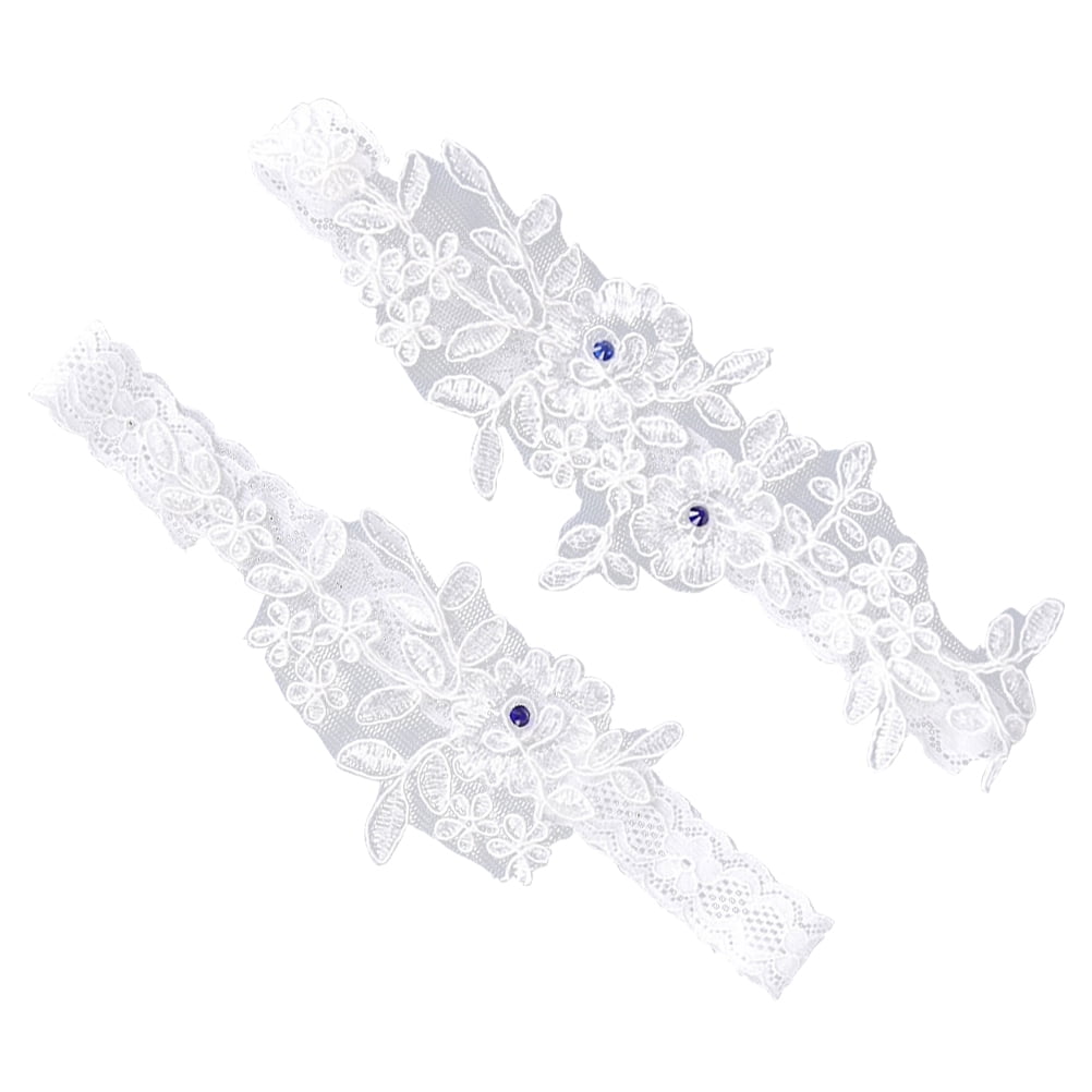 FELTECHELECTR Wedding Garters Leg Accessories for Bride 1 Pair ...