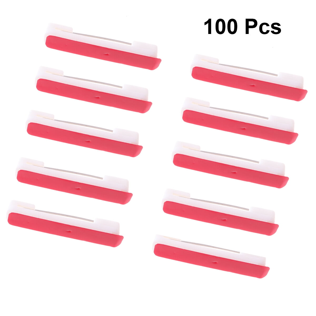 FELTECHELECTR White Plastic Safety Clasp Brooches 100Pcs for Badge ...
