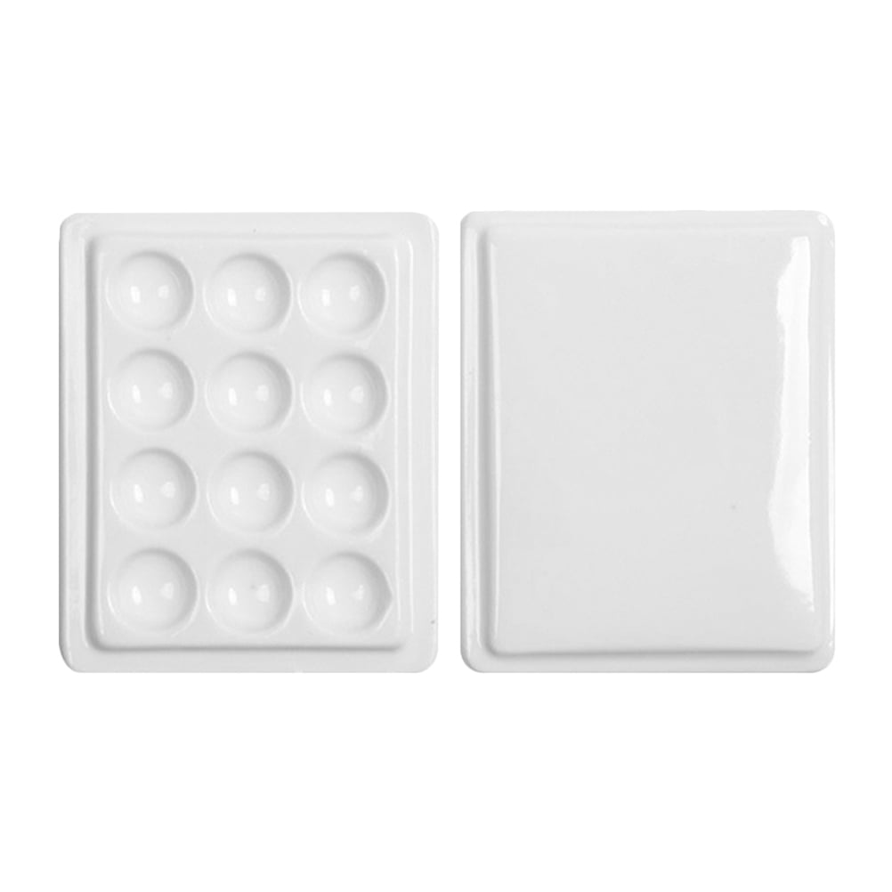 FELTECHELECTR White Rectangular Water Color Palette 1Pack for ...