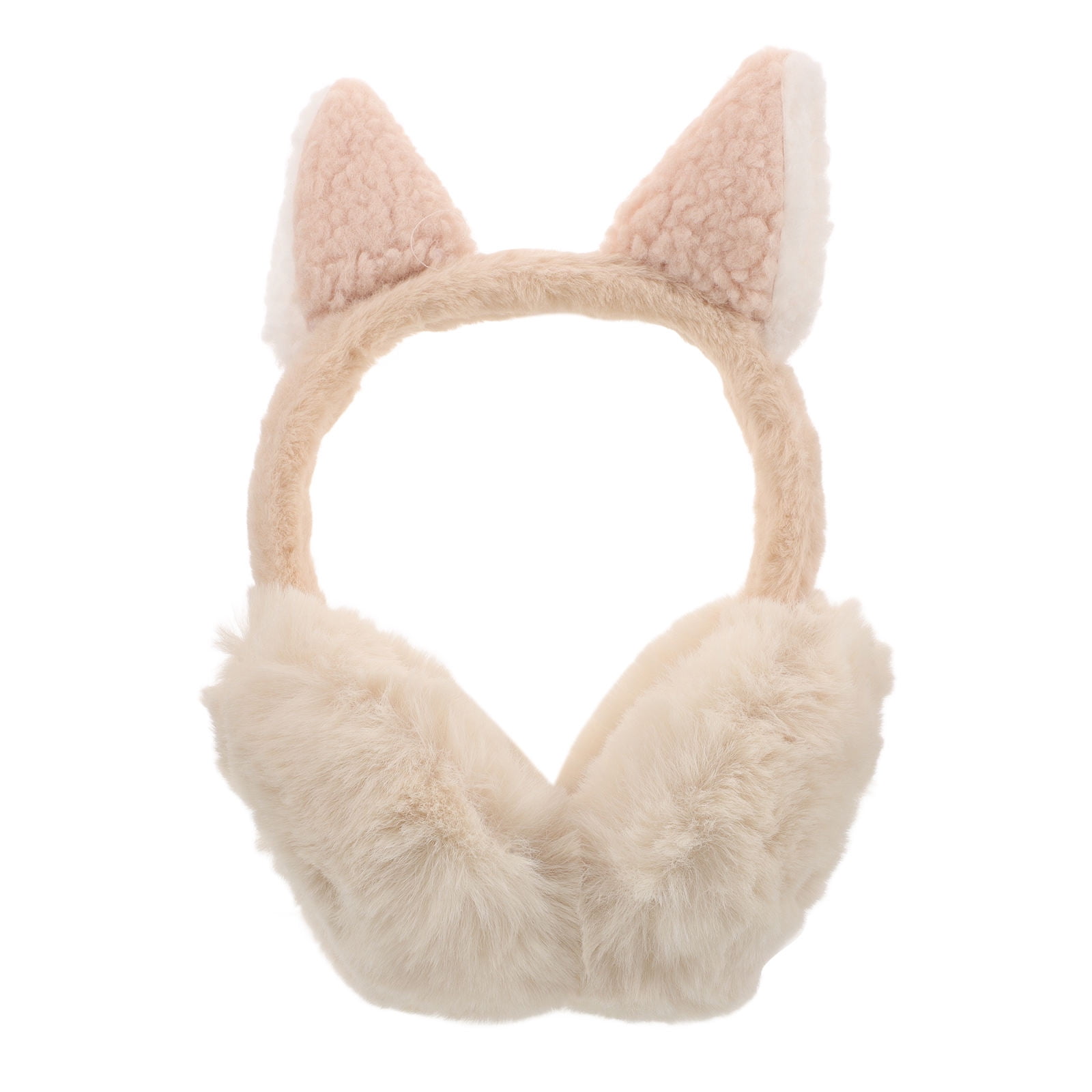FELTECHELECTR Women Ear Warmers Plush 1Pack Beige Cold Weather ...