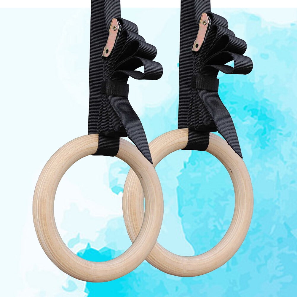 FELTECHELECTR Workout Rings for Women 1 Pair Birch Wood Full Body ...