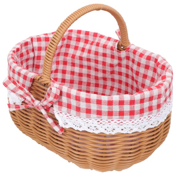 FELTECHELECTR Woven HandMade Basket for Home Assorted Color Plastic ...