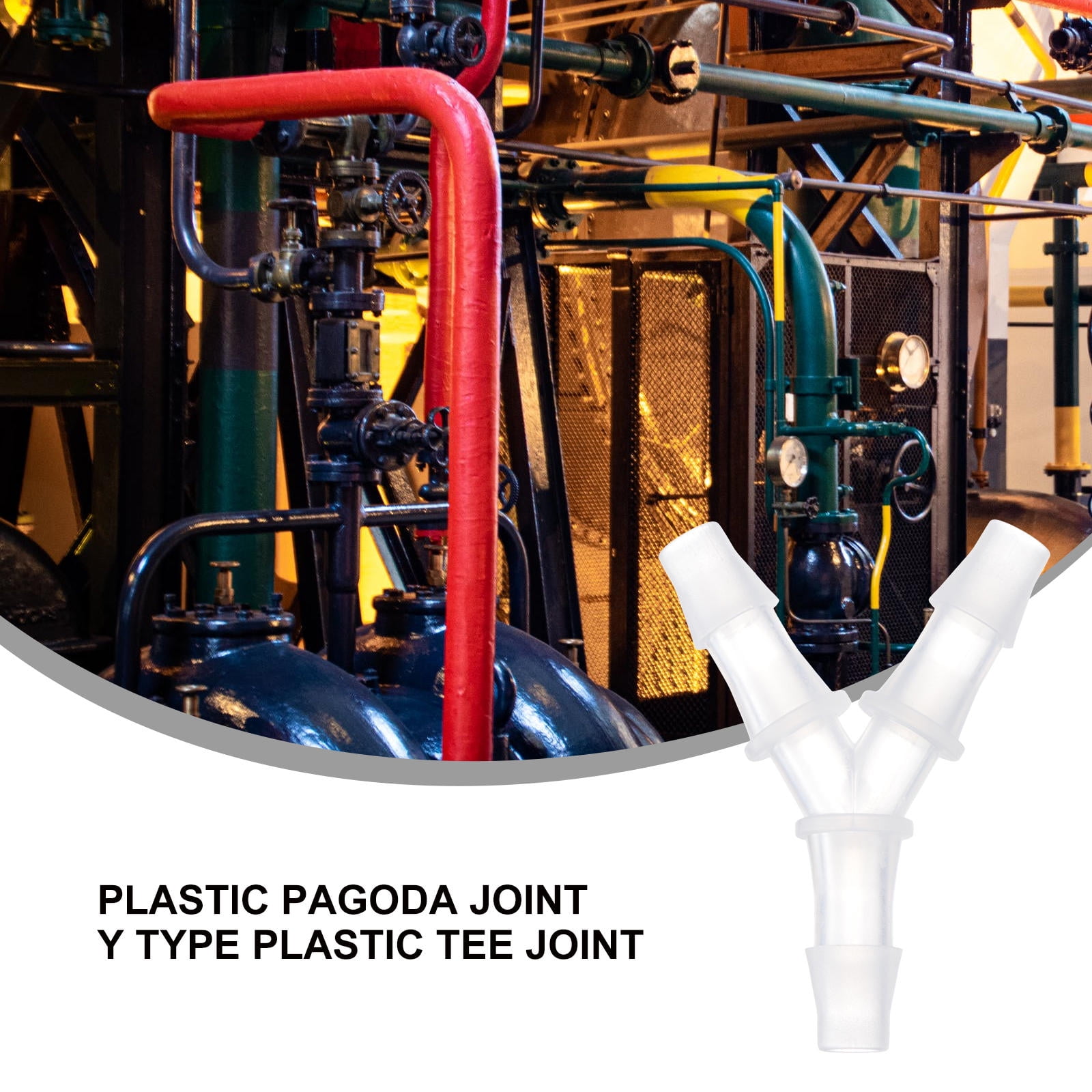 FELTECHELECTR Y Shape Hose Joint 10Pcs Pipeline Connectors Plastic ...