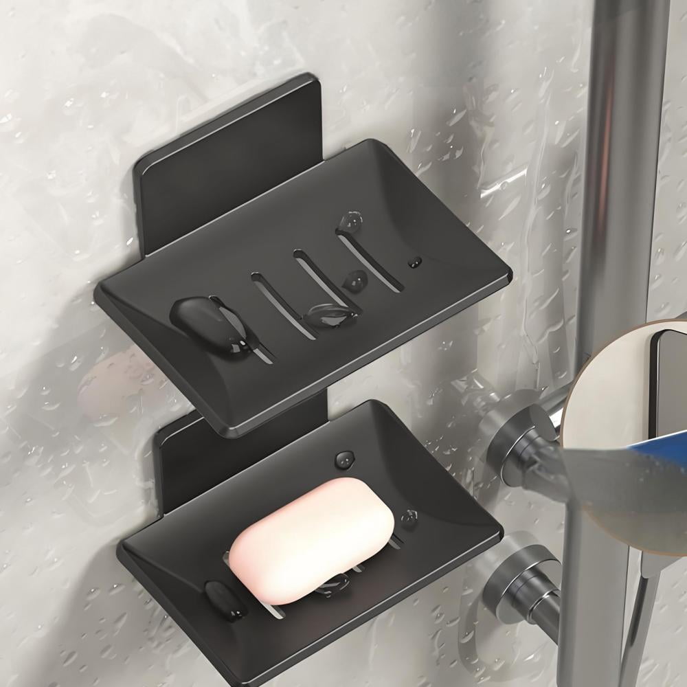 FELTREE Bathroom Shelves, Soap Box Wall Mounted Perforated Home ...