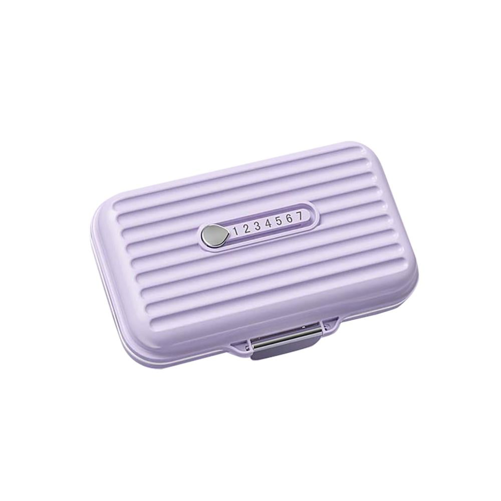 FELTREE Pill Organizer, Portable Medication Box Small Dispenser Three ...