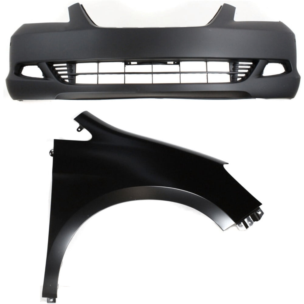 FEMPRXZ 2pcs Front Primed Bumper Cover with Quarter Panel Kit with Fog ...
