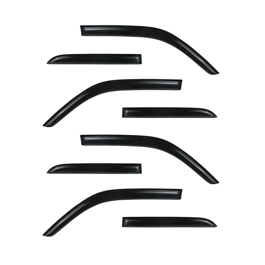 FEMPRXZ 8 Pieces - Rain Guards Window Visor Front Rear Side Outside ...