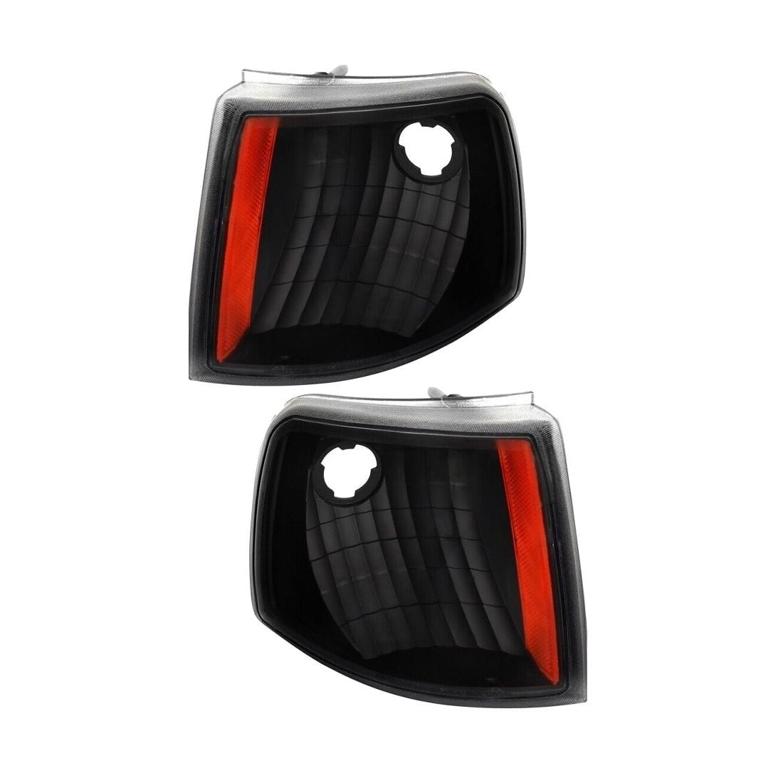 FEMPRXZ Black Corner Lights Bumper Signal Parking Lamp Heavy Duty ABS ...