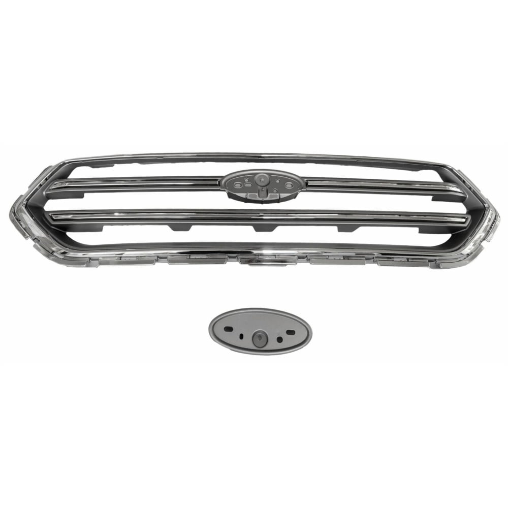 FEMPRXZ Bumper Grille Front Upper Side Chrome&Silver Chrome Bumper Trim ...