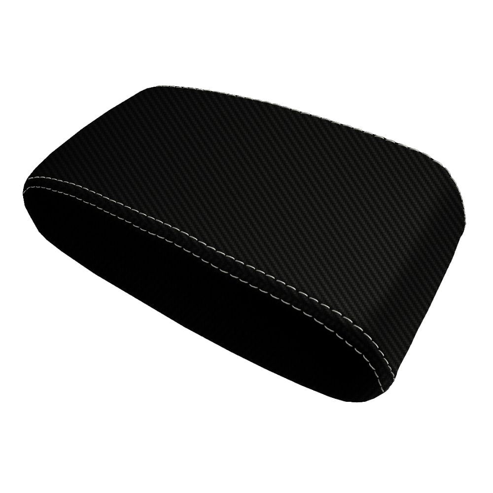 FEMPRXZ Console Lid Armrest Cover Carbon Fiber Gray Stitch Vinyl Center ...