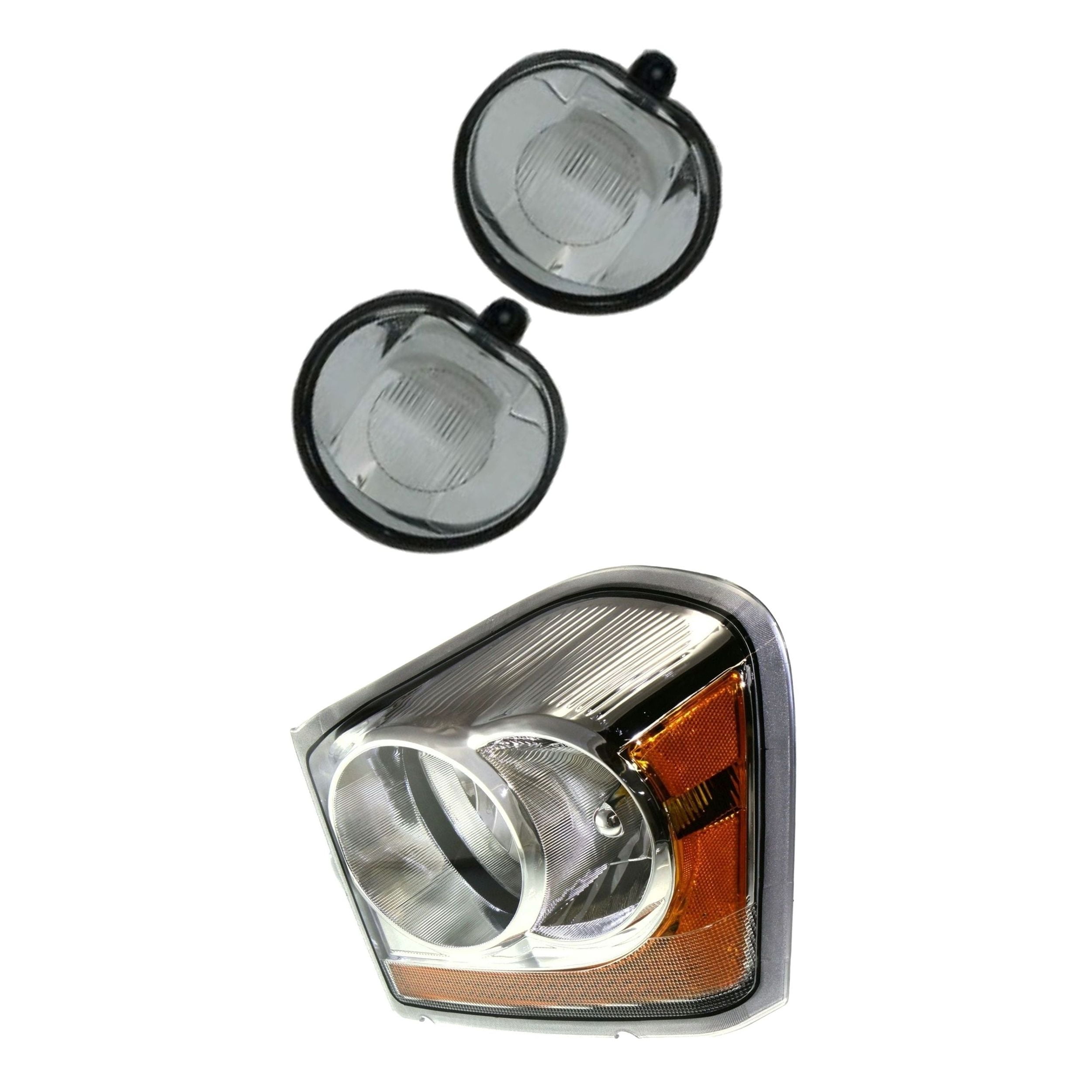 FEMPRXZ Set of 2 Left Right Fog Light + Left Headlight Clear Lens Bulb ...