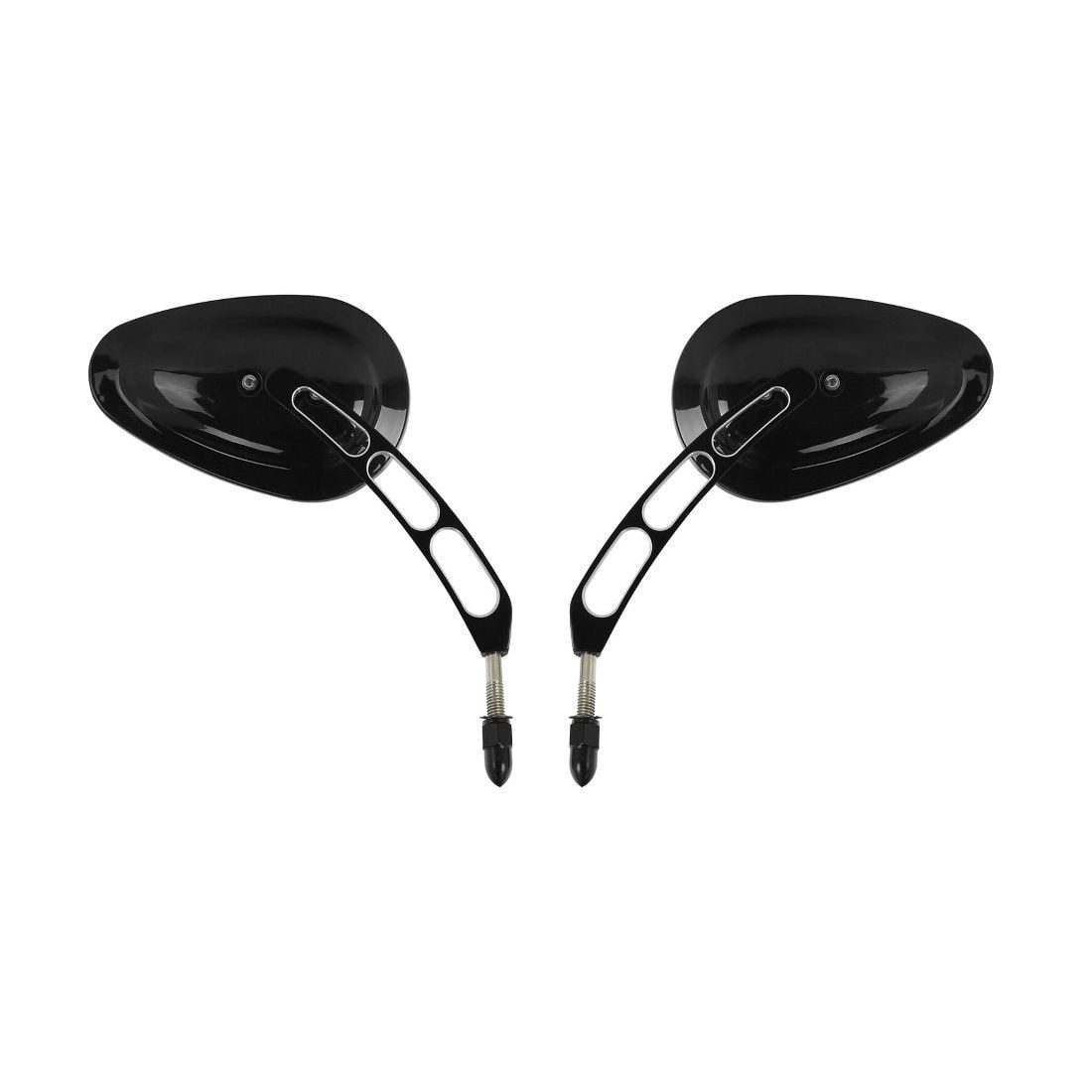 FEMPRXZ Zinc Alloy Textured Black Rear View Door Mirrors for Dyna Glide ...