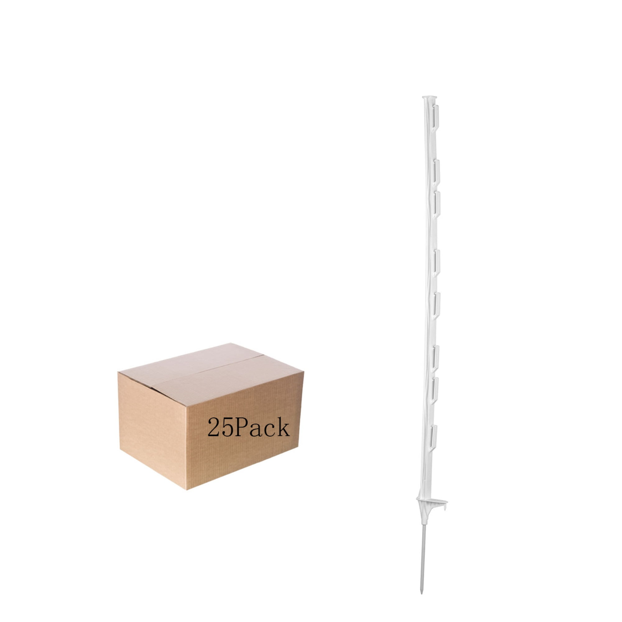 FENCE SHOCK White 48 Inch Step-in Fence (Set of 25) - Walmart.com