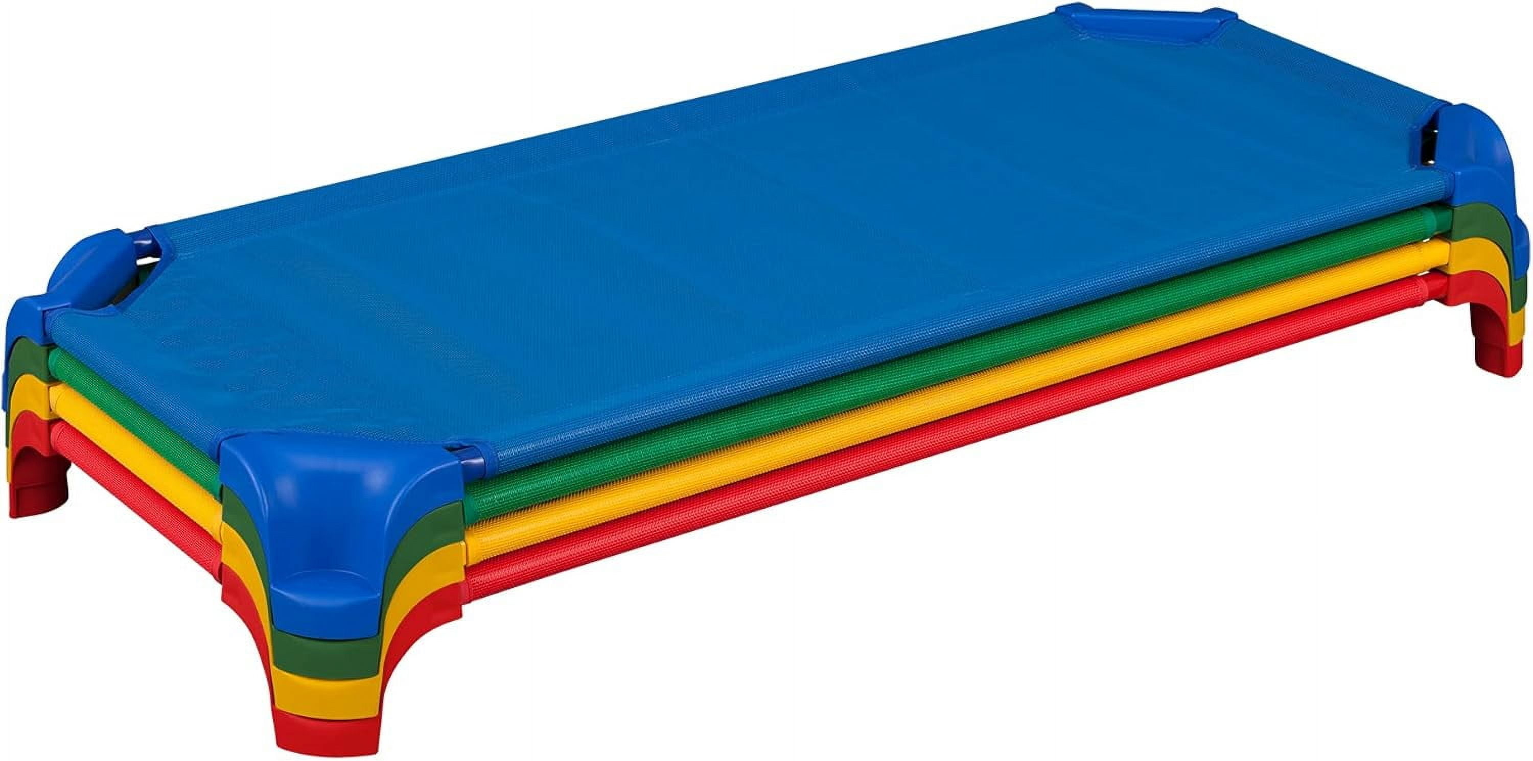 FENCHUN Deluxe Heavy-Duty Childrens Standard 52"L Stackable Daycare Cot ...