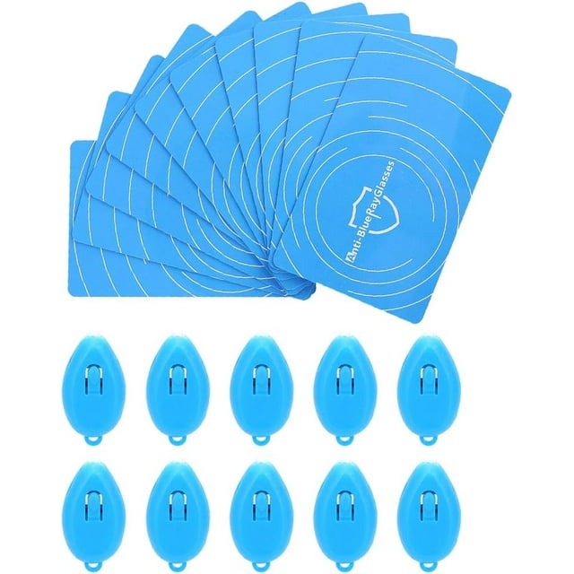 FENG, 10 Set Professional Anti-Blue Light Test Card,Including Anti-Blue ...