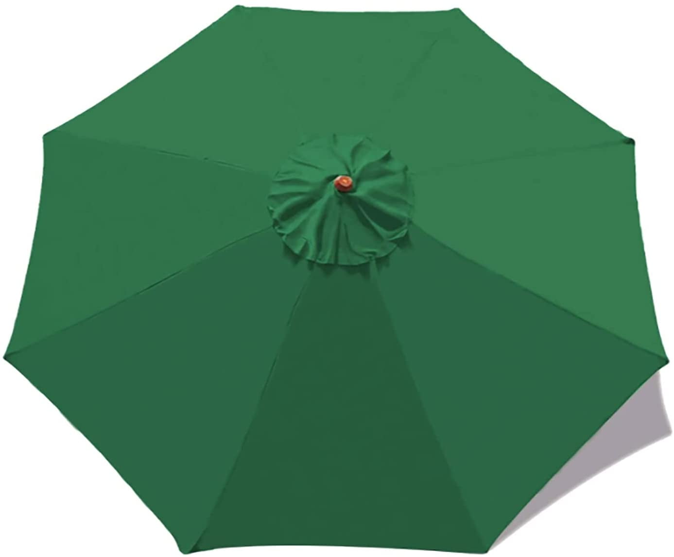FENG10Ft 8 Ribs Patio Umbrella Replacement Canopy Double-Layer Offset ...
