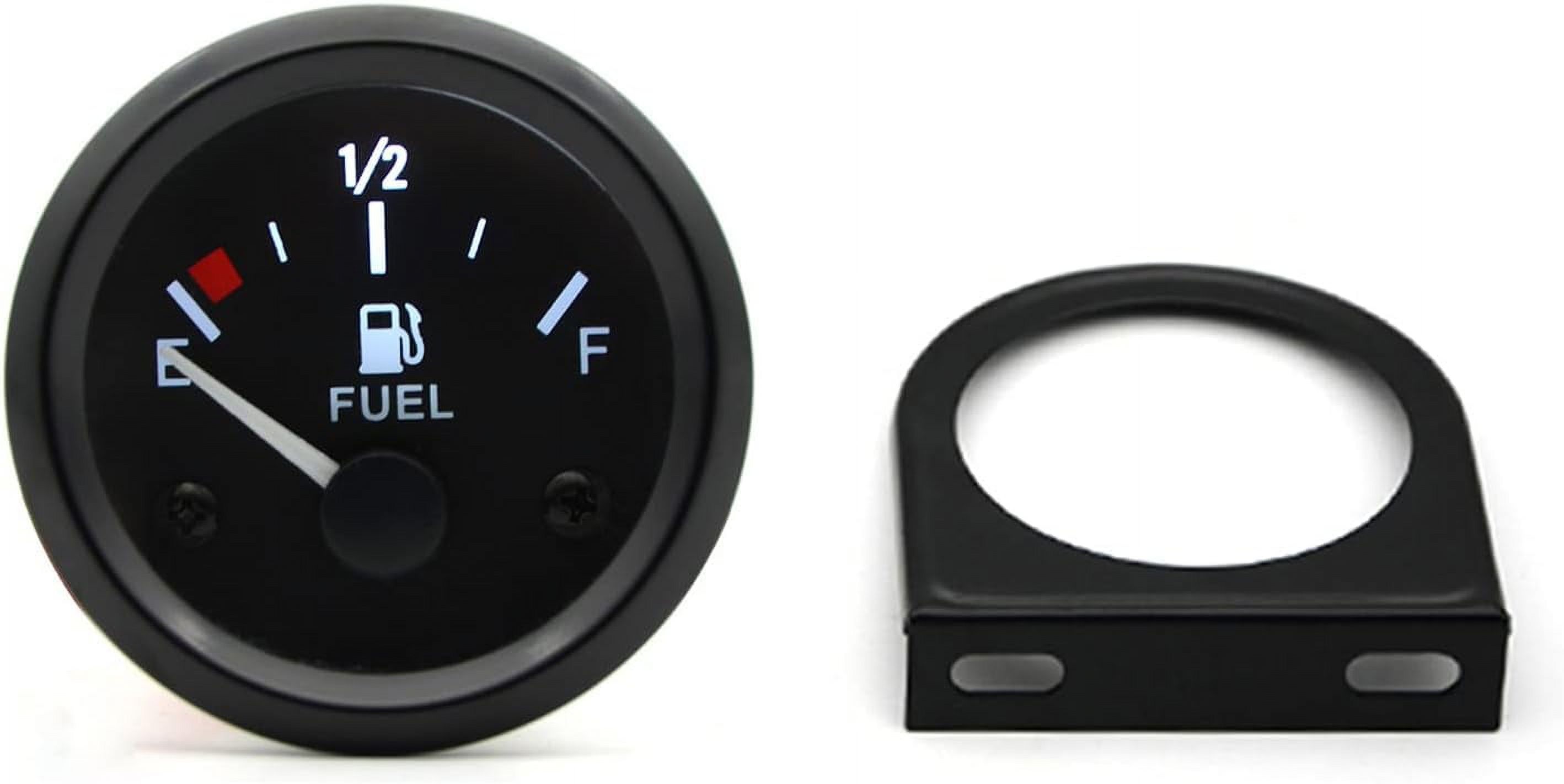 FENG2'' 52mm Fuel Level Gauge, Pointer 12V Car Fuel Tank Meter with LED ...