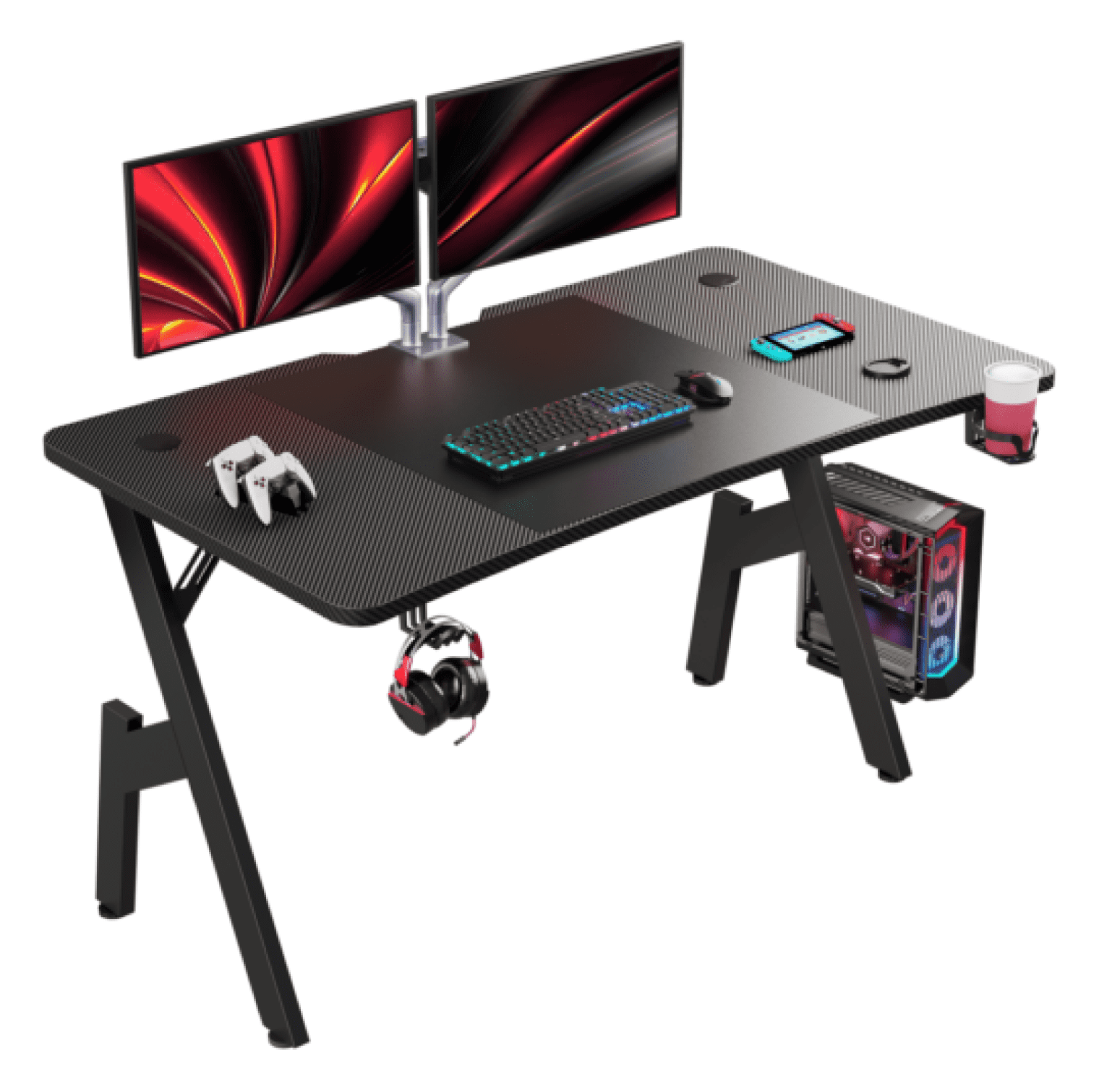 FENG20 55 Inch Gaming Desk Gamer Gaming Table Computer Desk Ergonomic ...