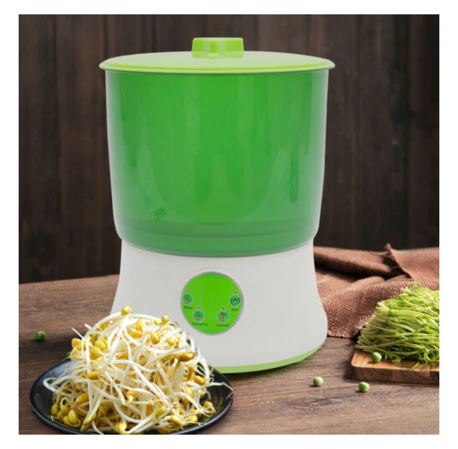 FENG20 Bean Sprouts Machine 2-Layer Automatic Bean Sprouter Grow Tool ...
