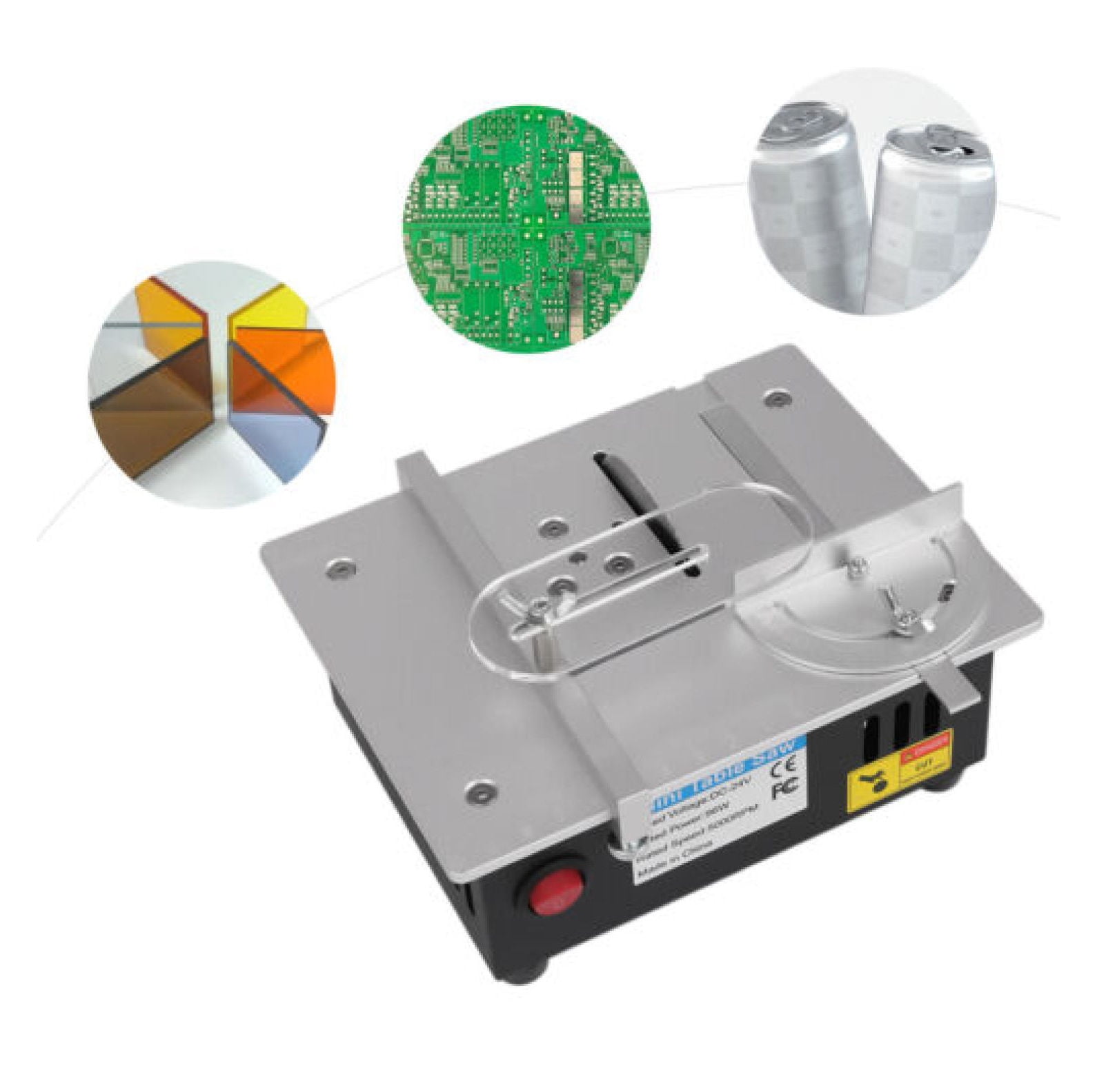 FENG20 Mini 7 Speeed Table Saw Bench Saws Cutting Machine DIY ...