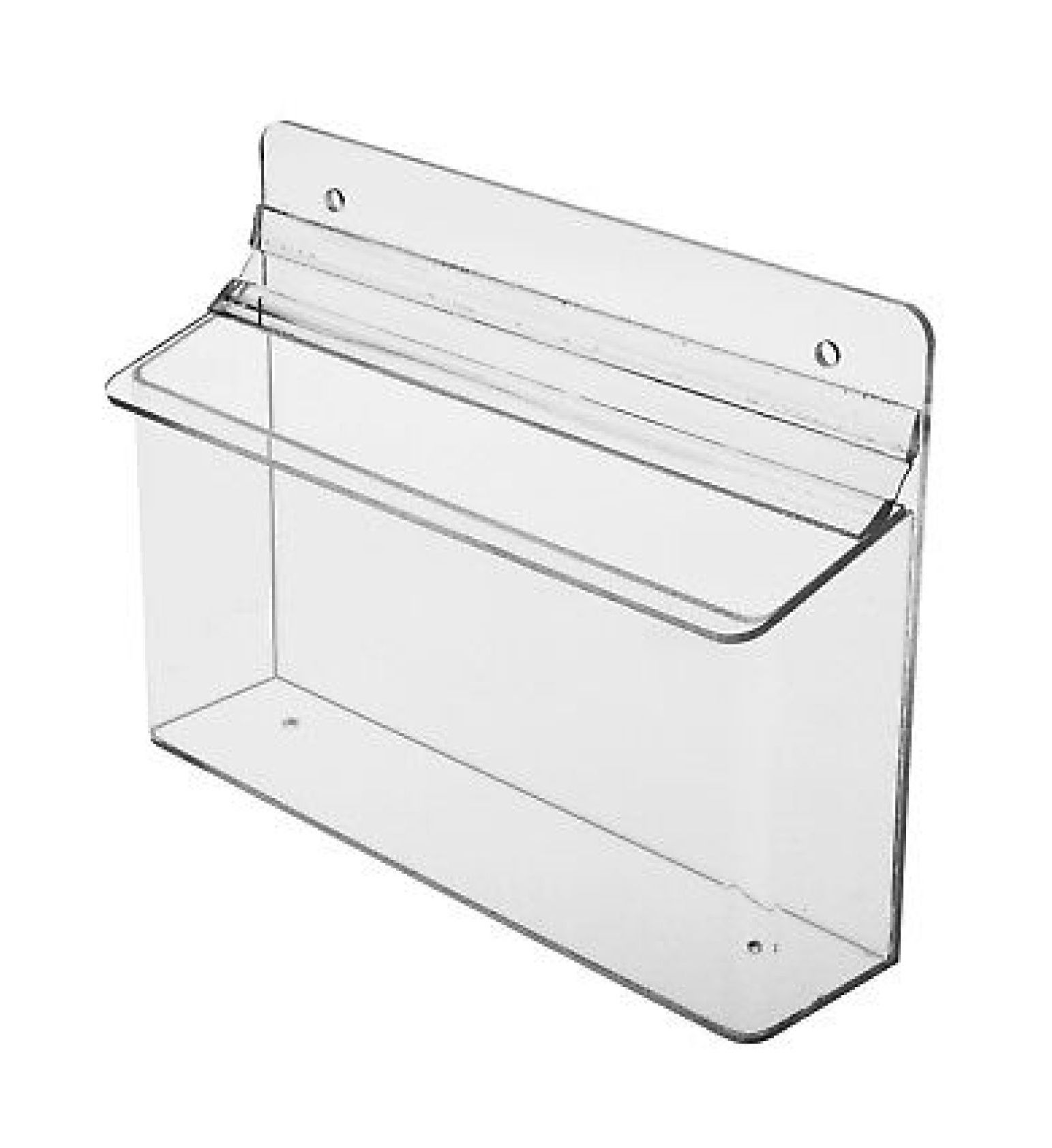 FENG20 Outdoor Horizontal Flyer Box Clear Tri Fold Brochure Holder 8.5 ...