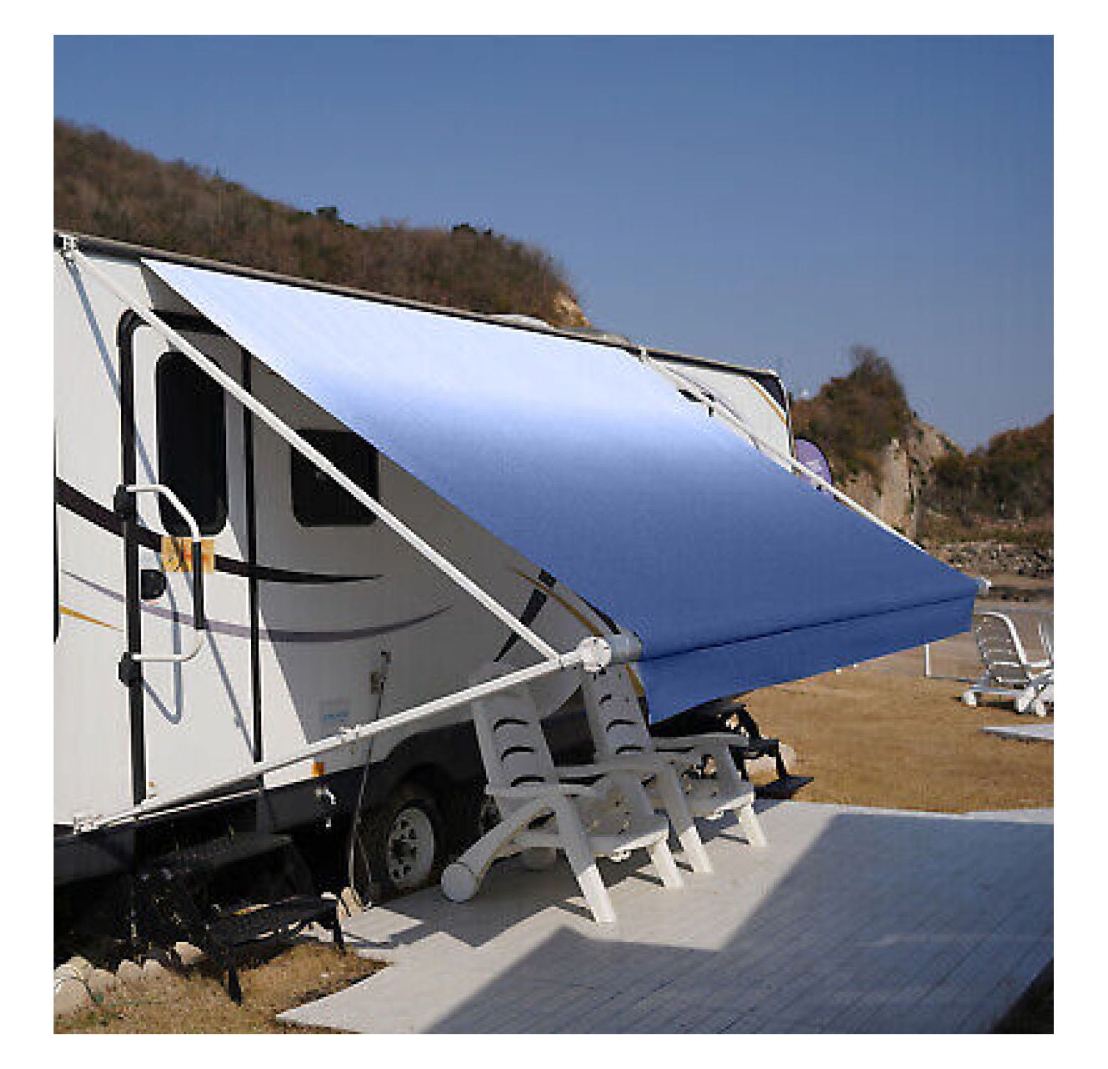 FENG20 RV Awning Fabric Replacement Camper Trailer Awning Fabric Fit 16 ...