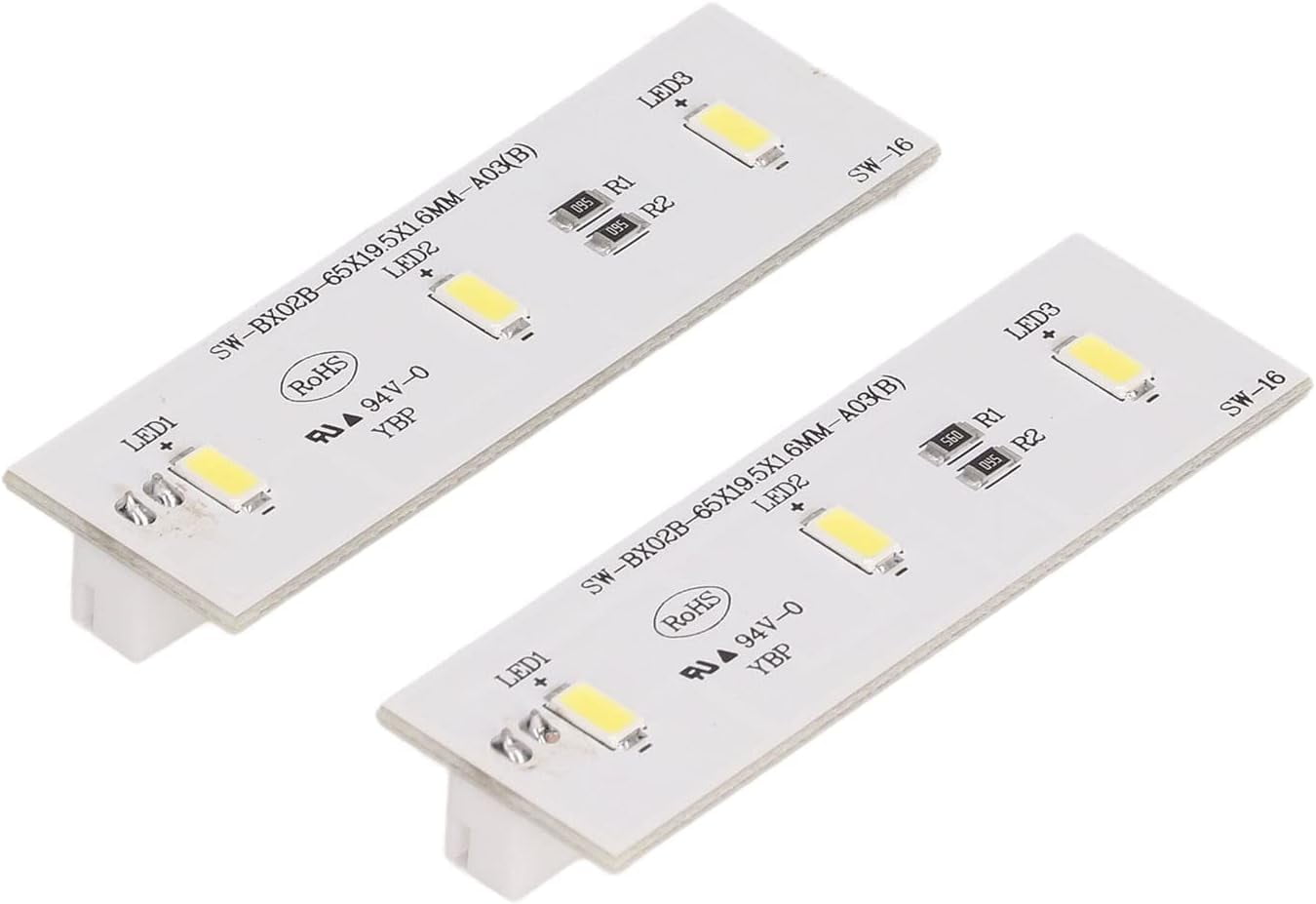 FENG2Pcs Refrigerator LED Light Strip Bar Replacement Freezer ...