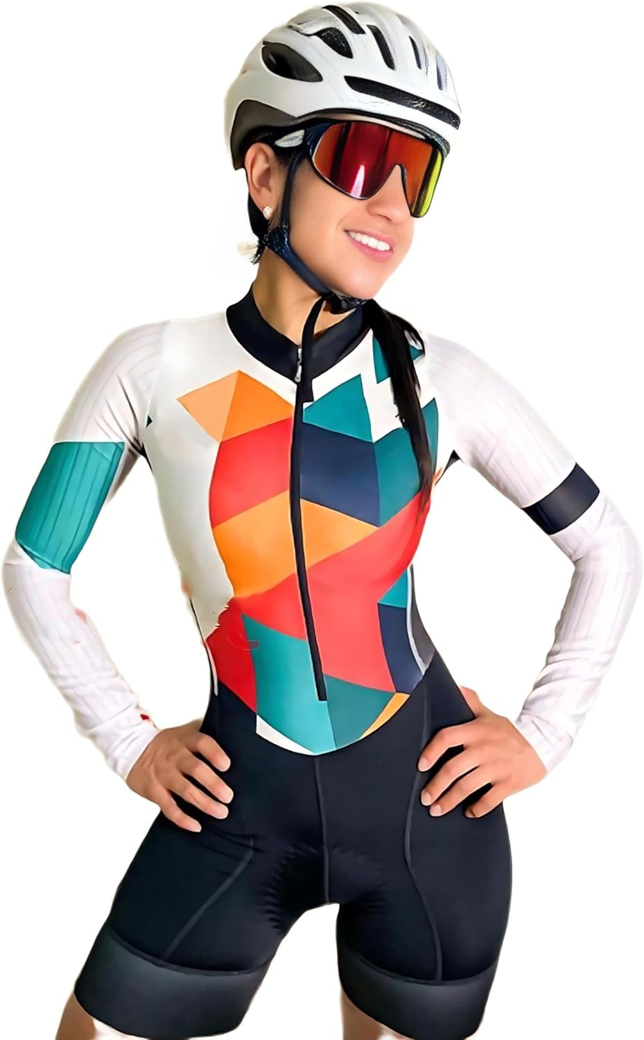 FENG6 Colors Women's Cycling Jersey Set Skinsuit One Piece Bike Shirts ...