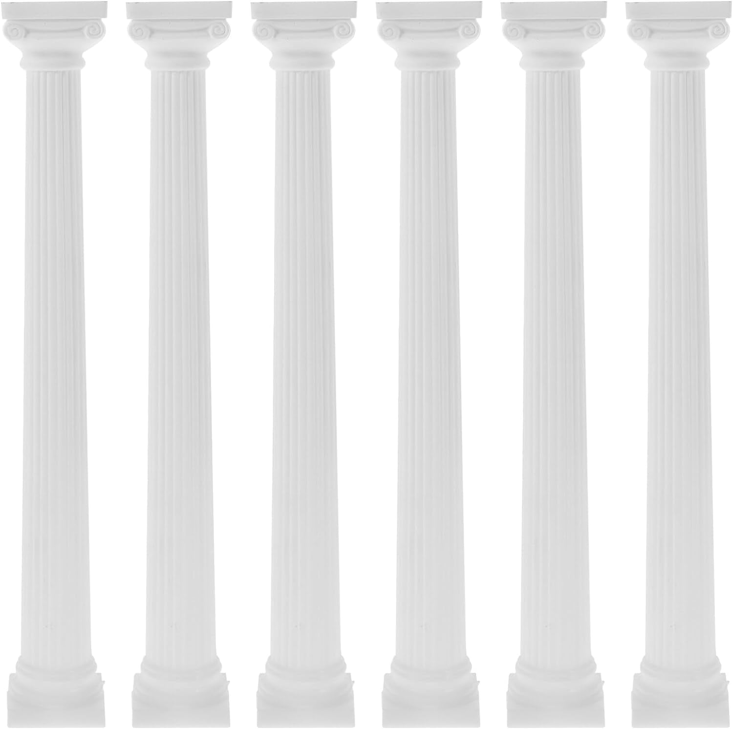 FENG6pcs Mini Roman Pillar Plastic Greek Columns Classic Greek Statues ...