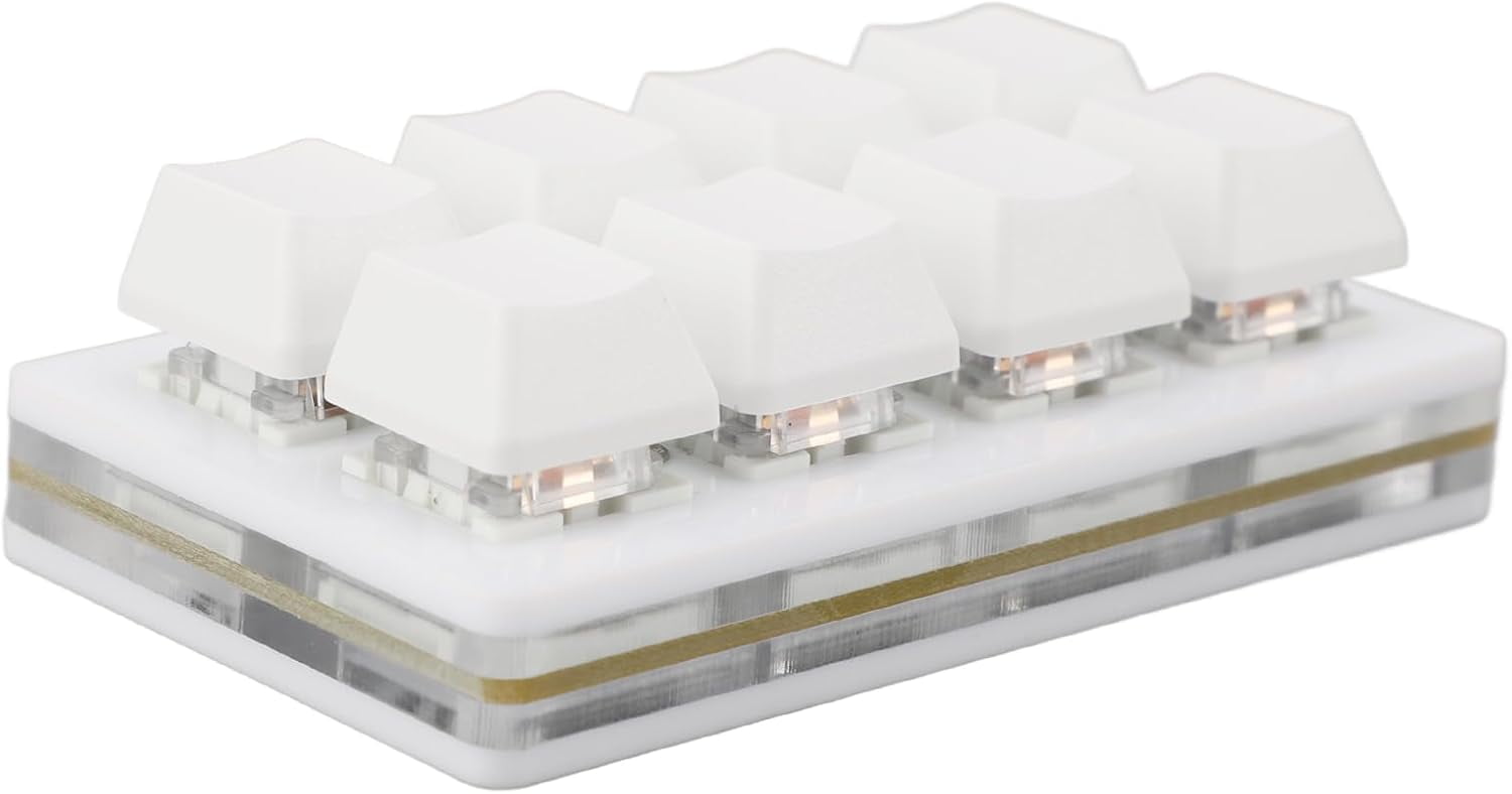 FENG8 Key Mini Keypad, Blue Switch Hot Swappable Keyboard, Mechanical ...