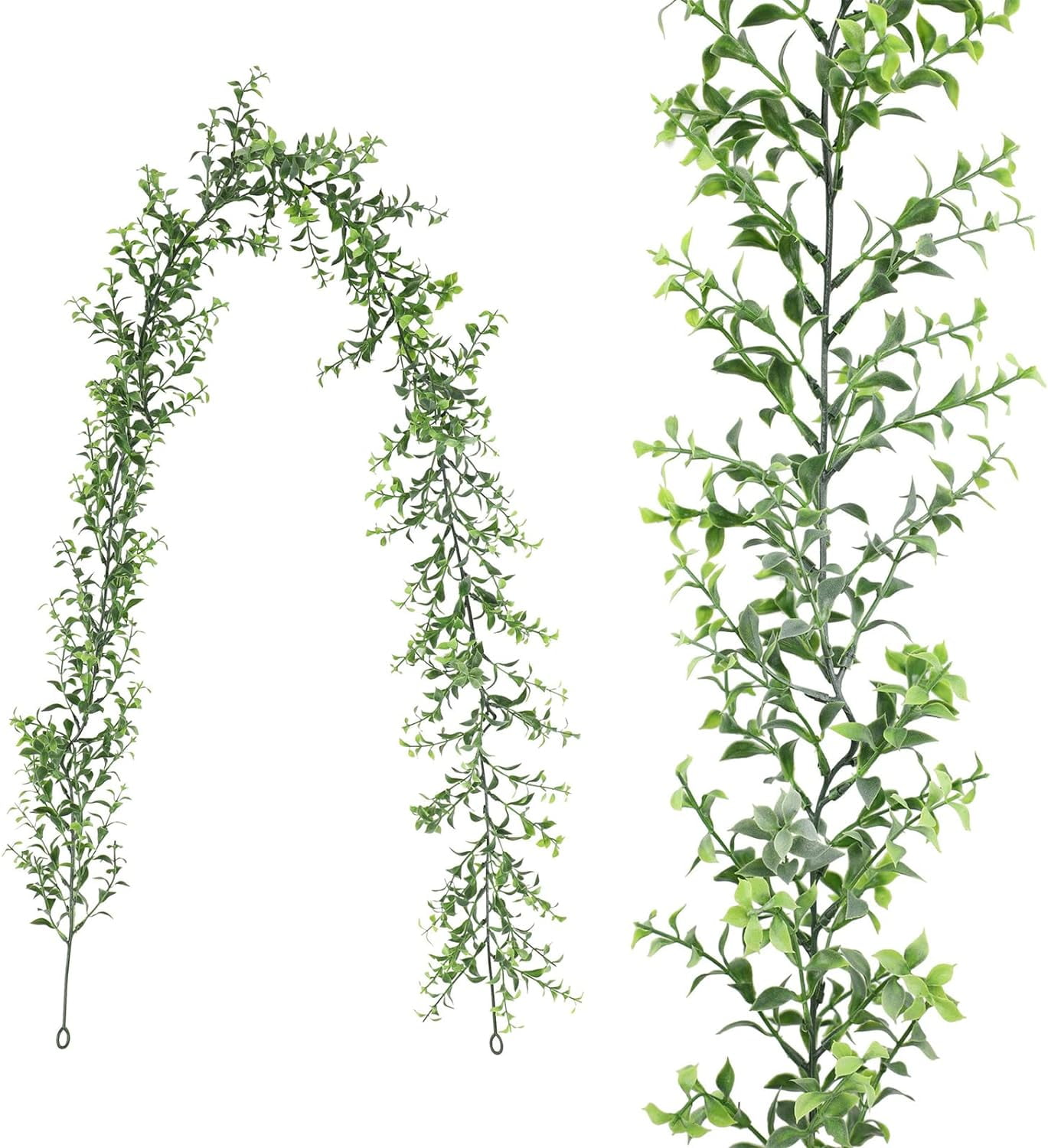 FENGArtificial Hanging Willow Vine Twigs,Vines Faux Eucalyptus Leaves ...