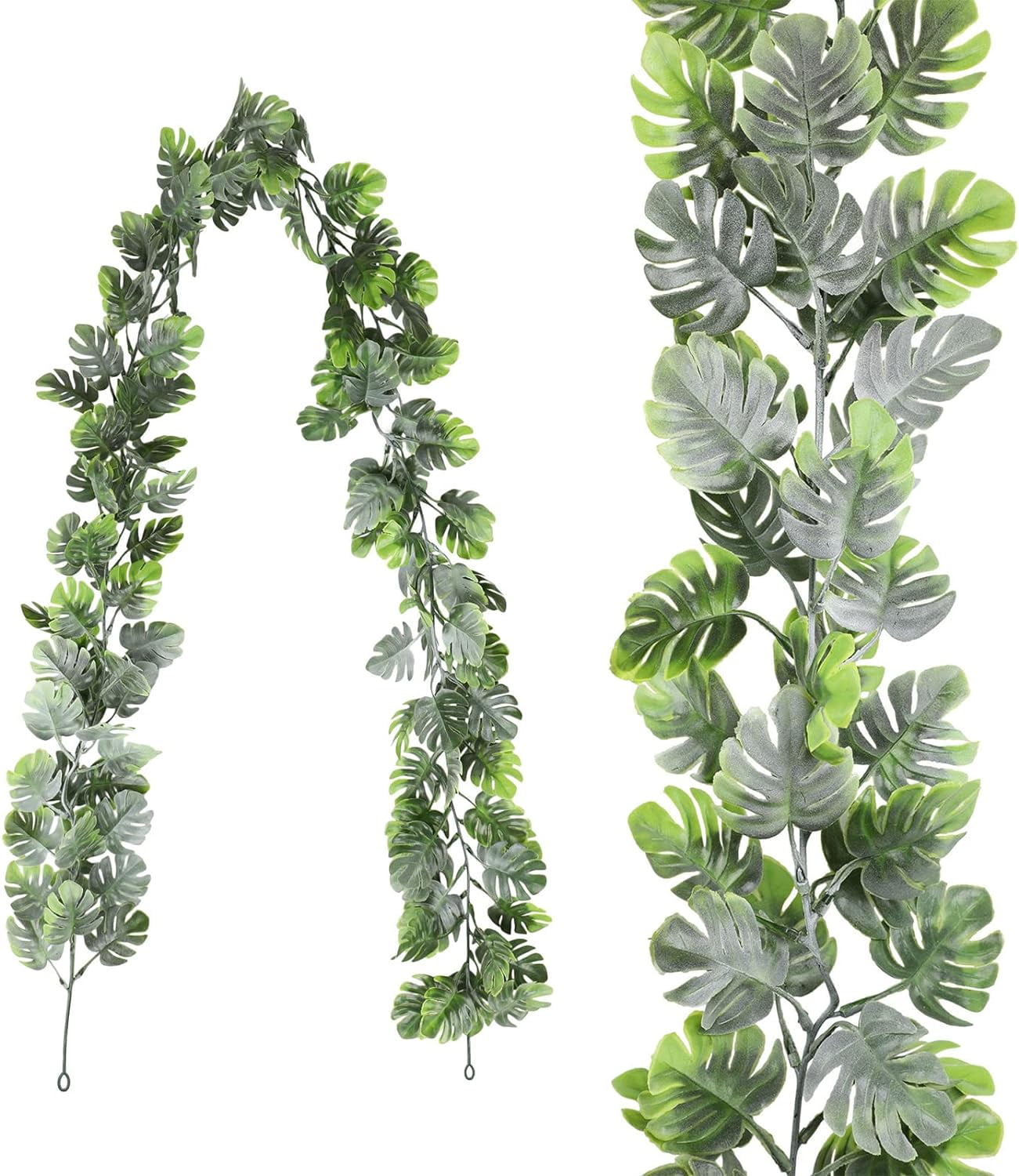 FENGArtificial Hanging Willow Vine Twigs,Vines Faux Eucalyptus Leaves ...