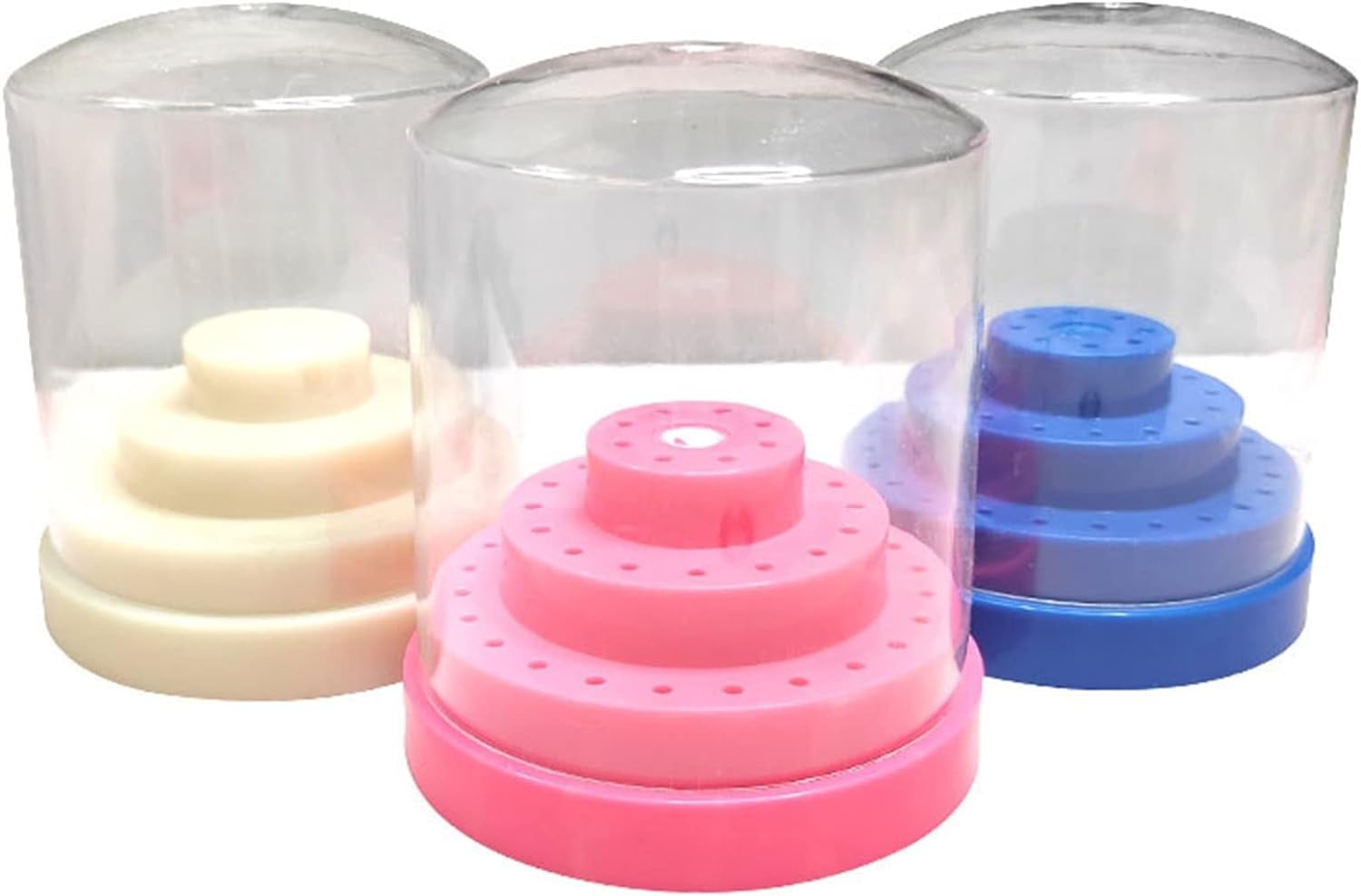FENGDental Bur, Tricolor Stand Bur Holder Block Case 48 Holes Dental ...