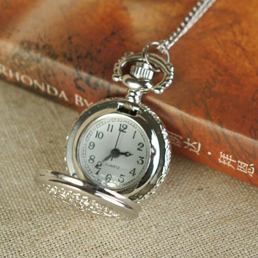 FENGGUIQU 1 Pc Necklace Pocket Watch Retro Design For Women On Birthday ...