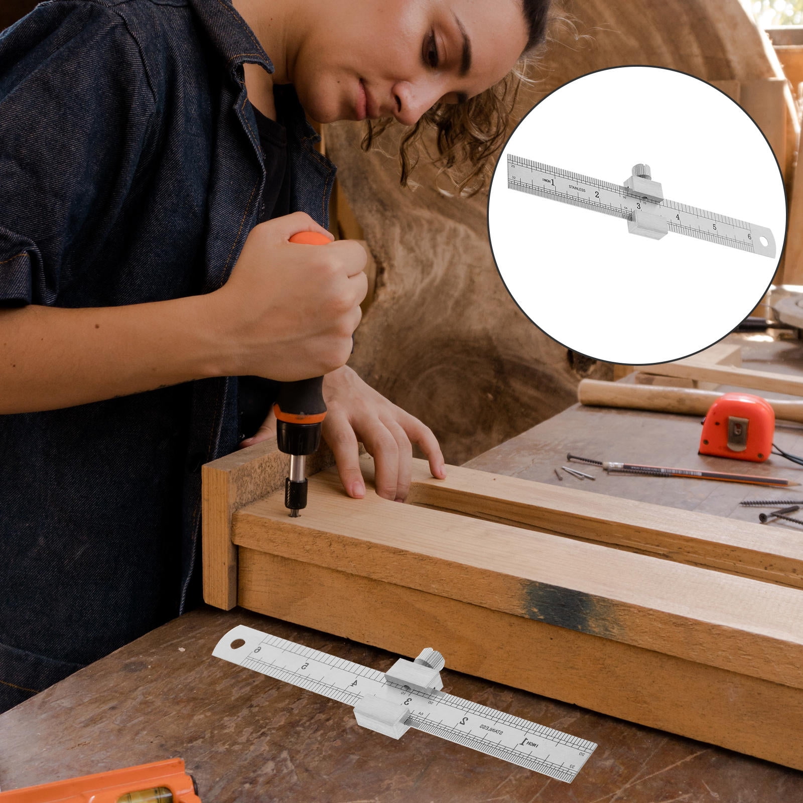 FENGGUIQU 1 Set Steel Rule Precision Measuring Tool used by Engineers ...