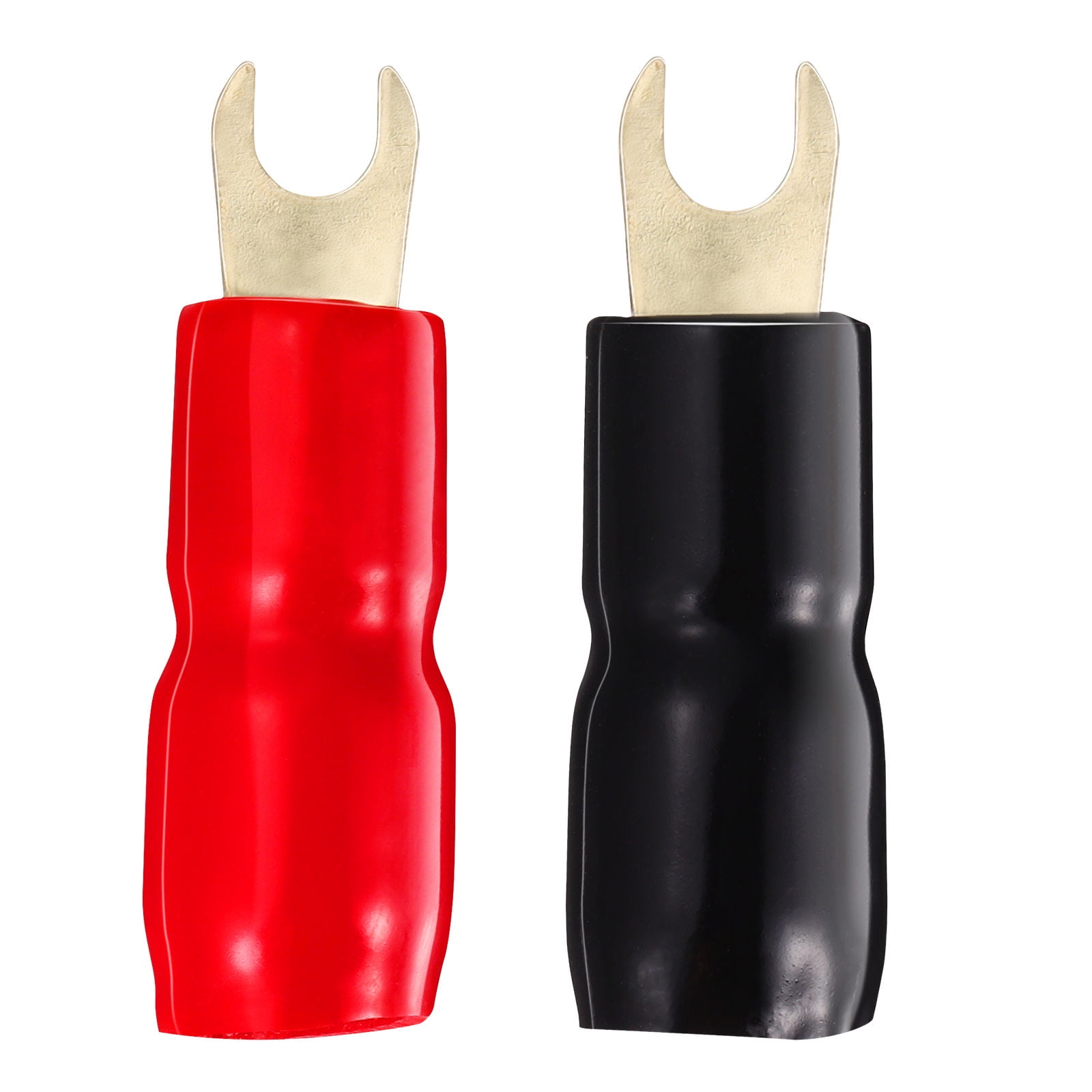 FENGGUIQU 10 Pairs Copper Speaker Connection Adapters Fork Shape for ...