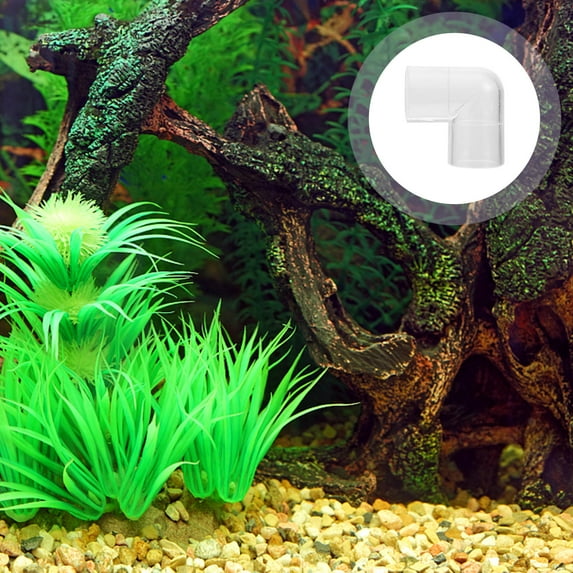 FENGGUIQU 10Pcs Compact White Pipe Connector for Fish Tank Water Hose ...