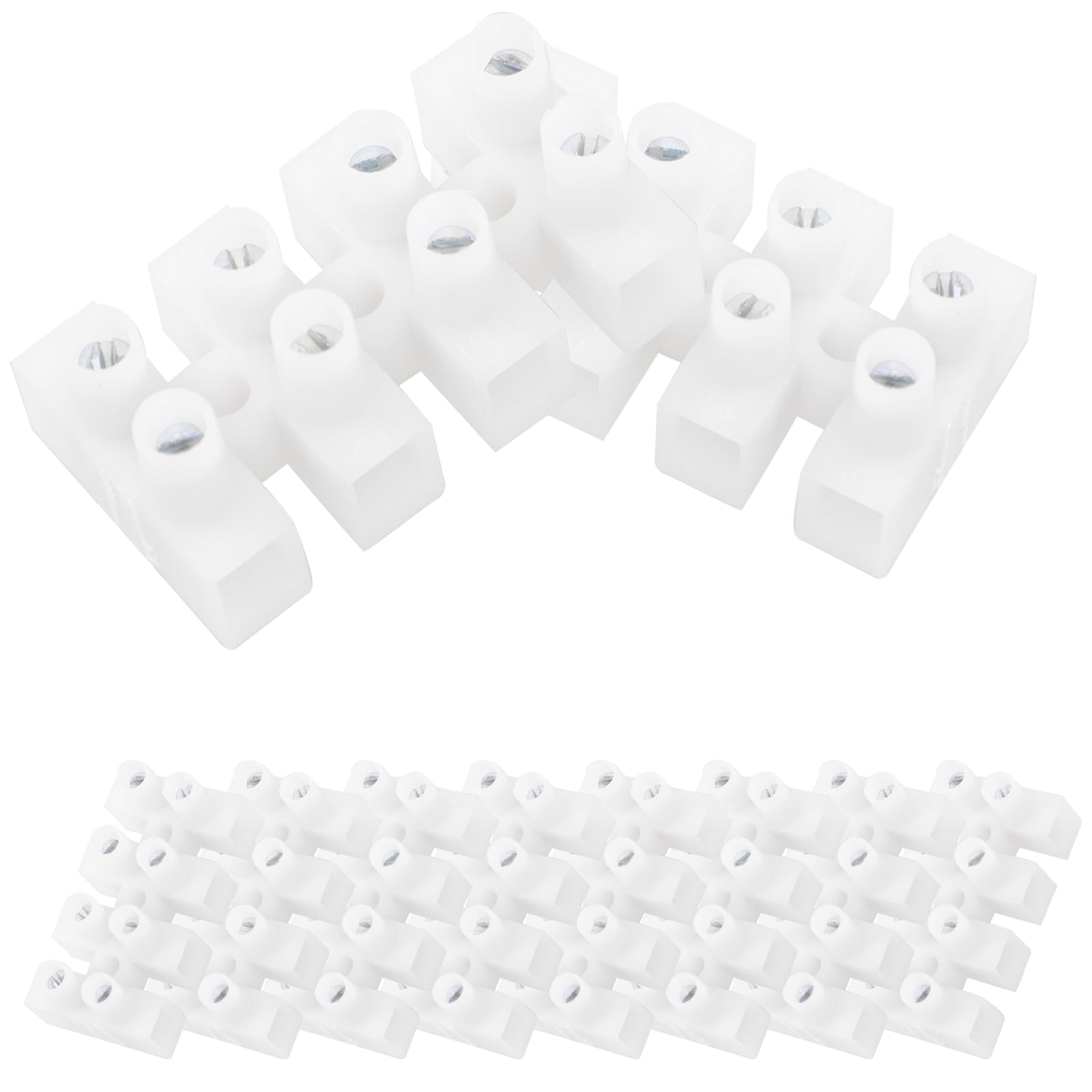 FENGGUIQU 10Pcs Quick Connect Wire Connectors 4 Pin Screw Terminal ...