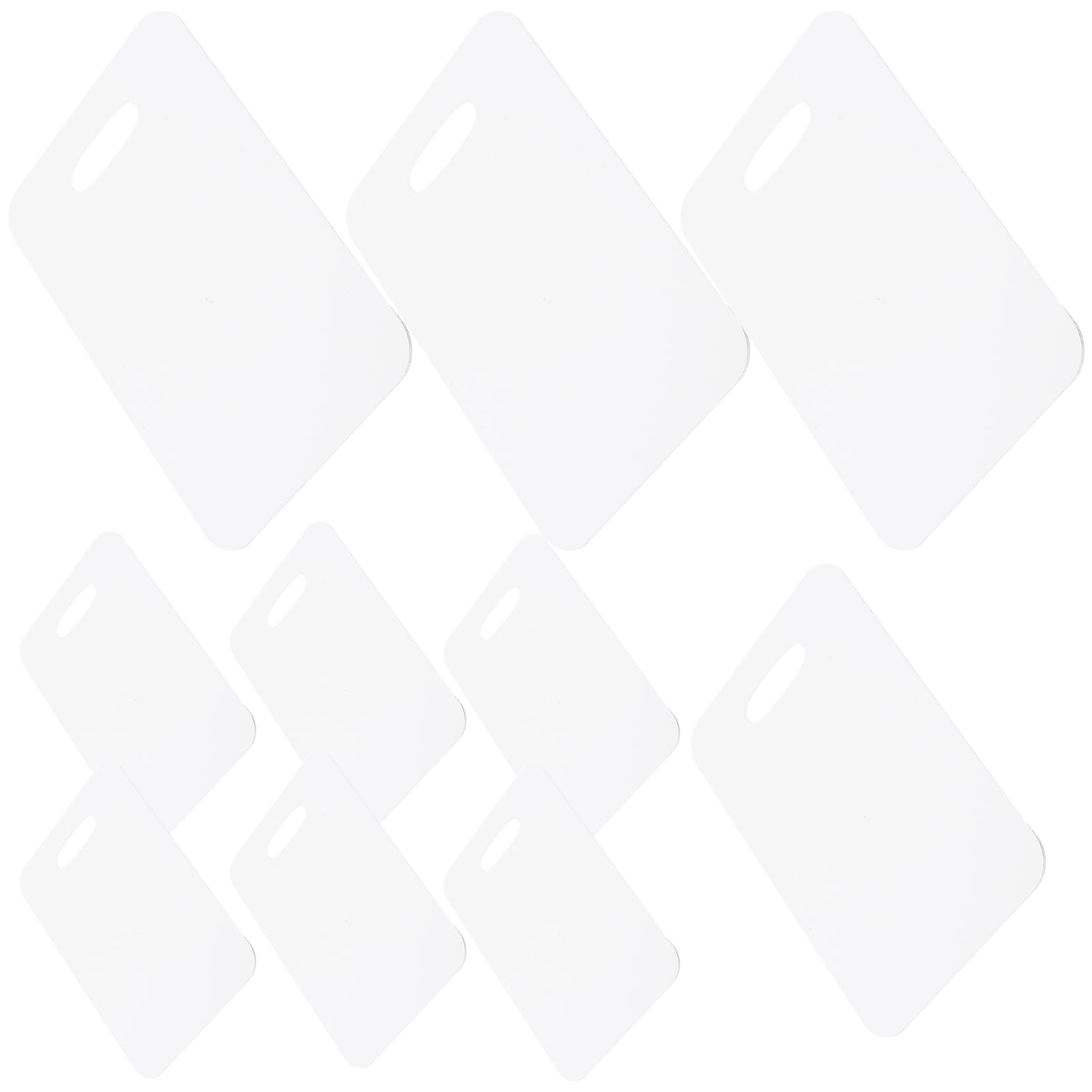 FENGGUIQU 10Pcs White Sublimation Luggage Tags Aluminum Name Tags for ...