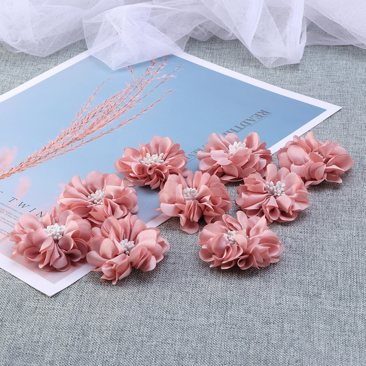 FENGGUIQU 10pcs Decorative Hair Clips for Women with Flat-bottomed ...