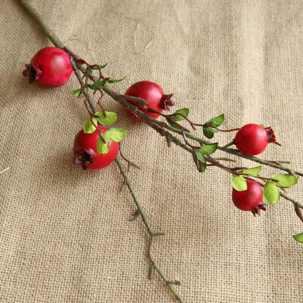 FENGGUIQU 1Pc Realistic Red Simulation Flower for Home Adornment and ...