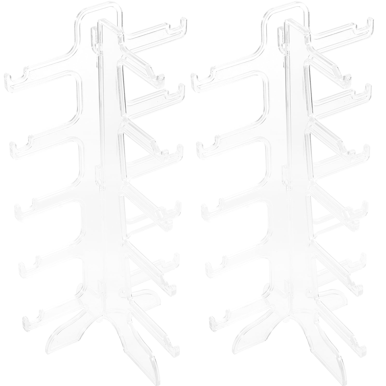 FENGGUIQU 2Pcs Clear Sunglasses Rack and Eyeglasses Organizer Stand for ...