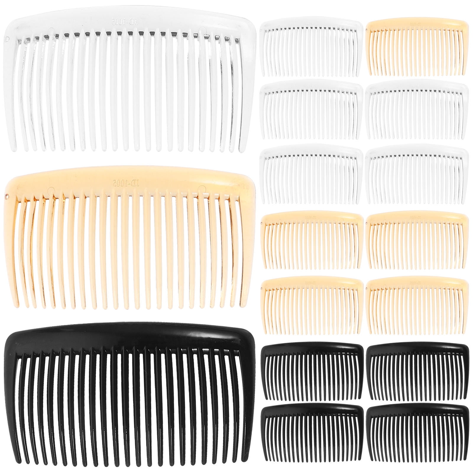 FENGGUIQU 36Pcs French Side Hair Combs Multi Tooth Design for DIY Hair ...