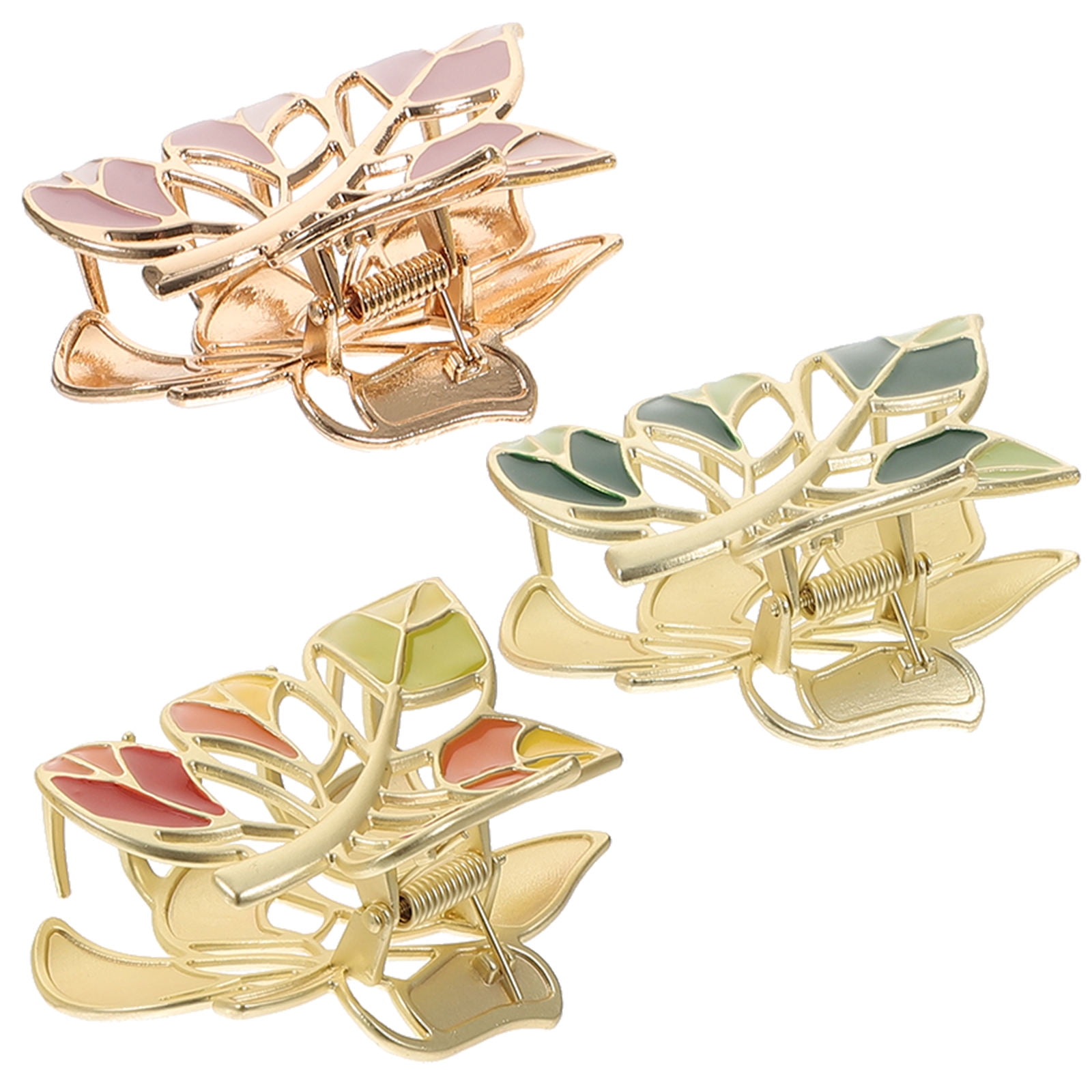 FENGGUIQU 3Pcs Jumbo Hair Clips Assorted Color Hair Jaw Clips for ...